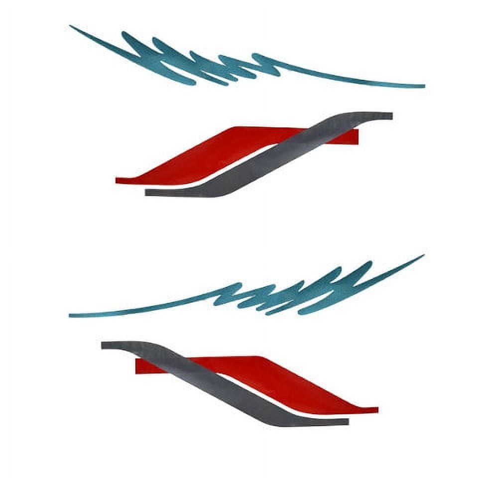 Rinker Boat Graphic Decals | 190 Captiva Red Gray Teal 4 Piece ...