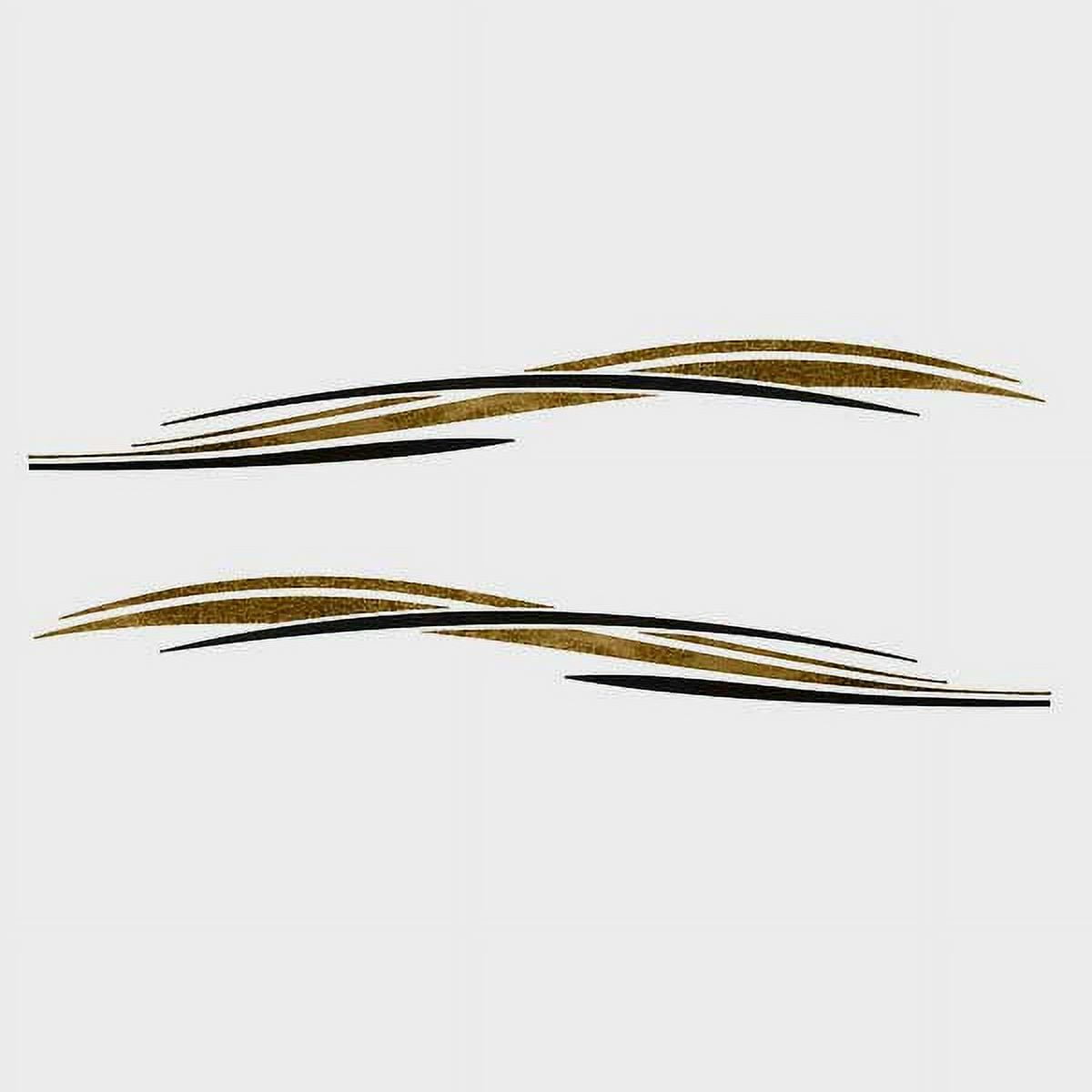 Rinker Boat Graphic Decals | Gold Black Stickers (Set Of 2) - Walmart.com