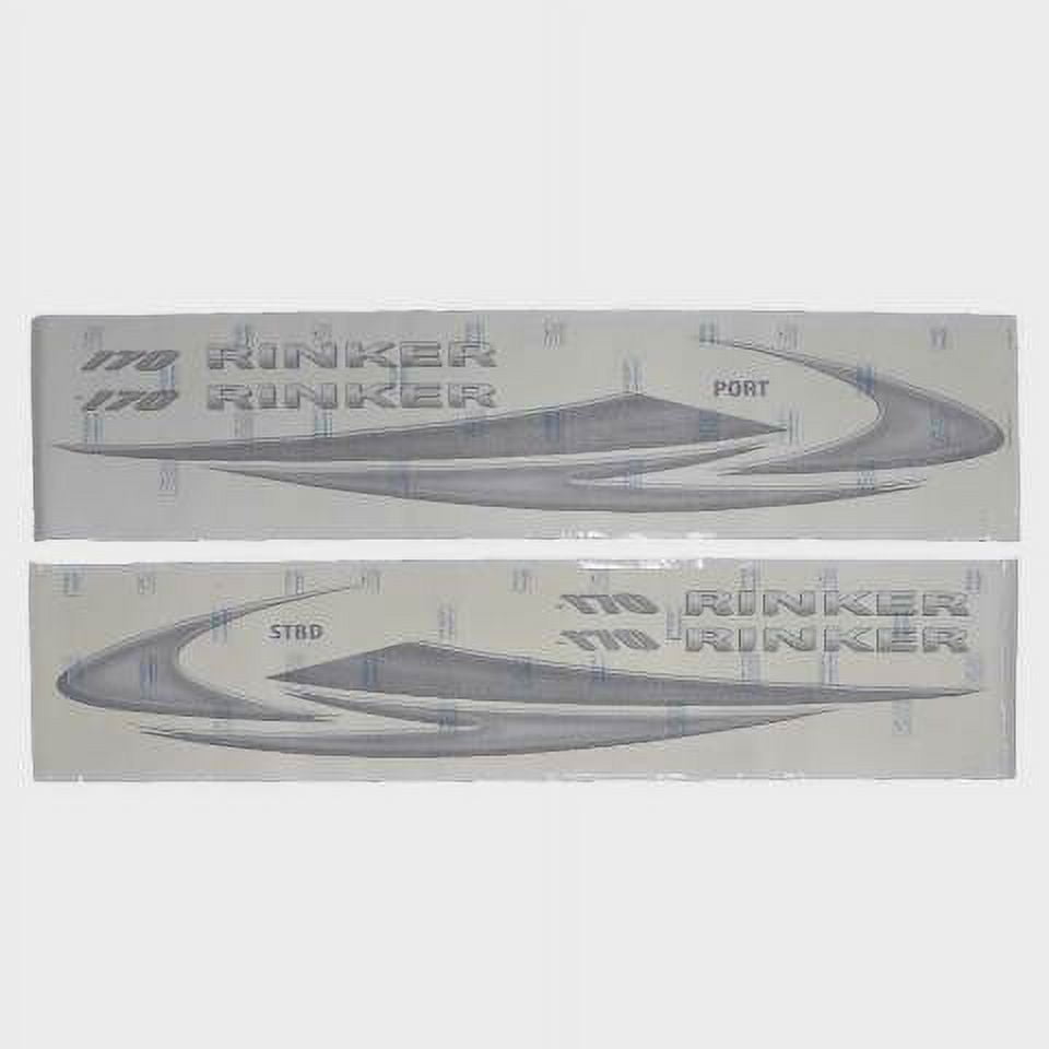 Rinker Boat Graphic Hull Decal 2190133 | 170 Black Gray Vinyl (Kit ...