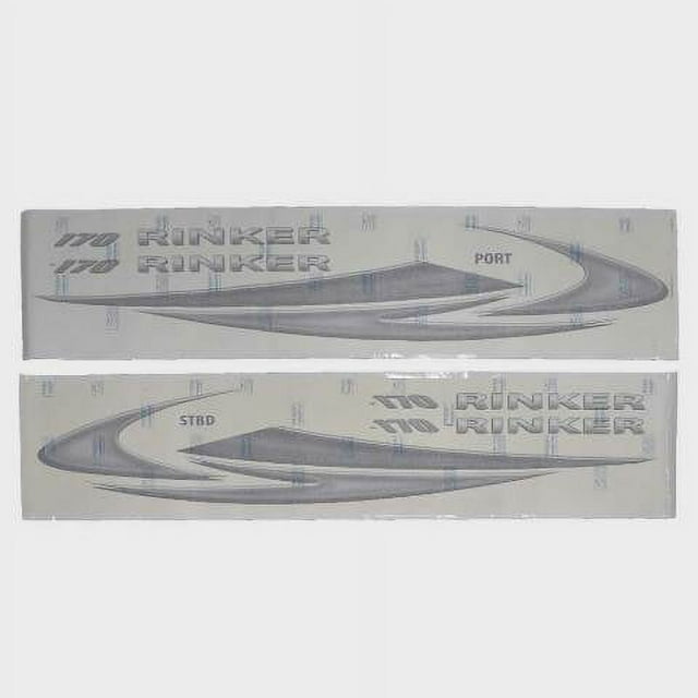 Rinker Boat Graphic Hull Decal 2190133 | 170 Black Gray Vinyl (Kit ...