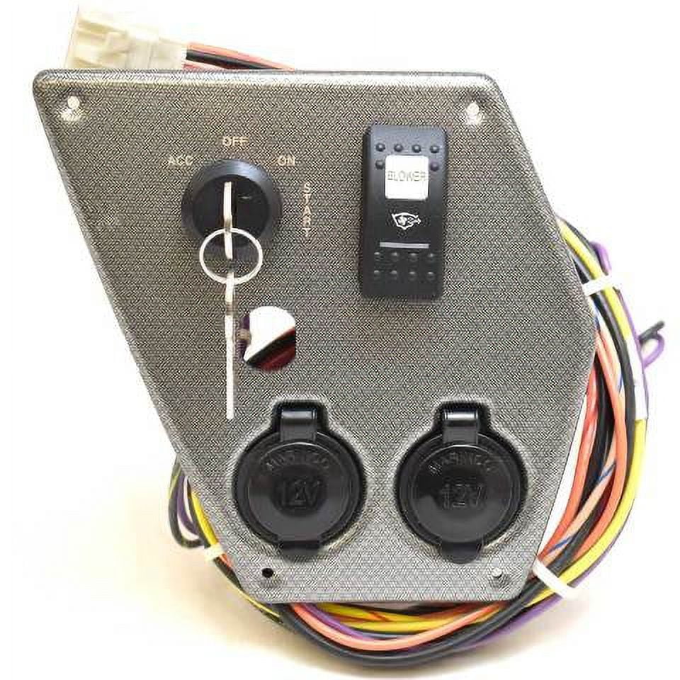 Rinker Boat Ignition Switch Panel 206597BA | 262 Plastic Silver ...