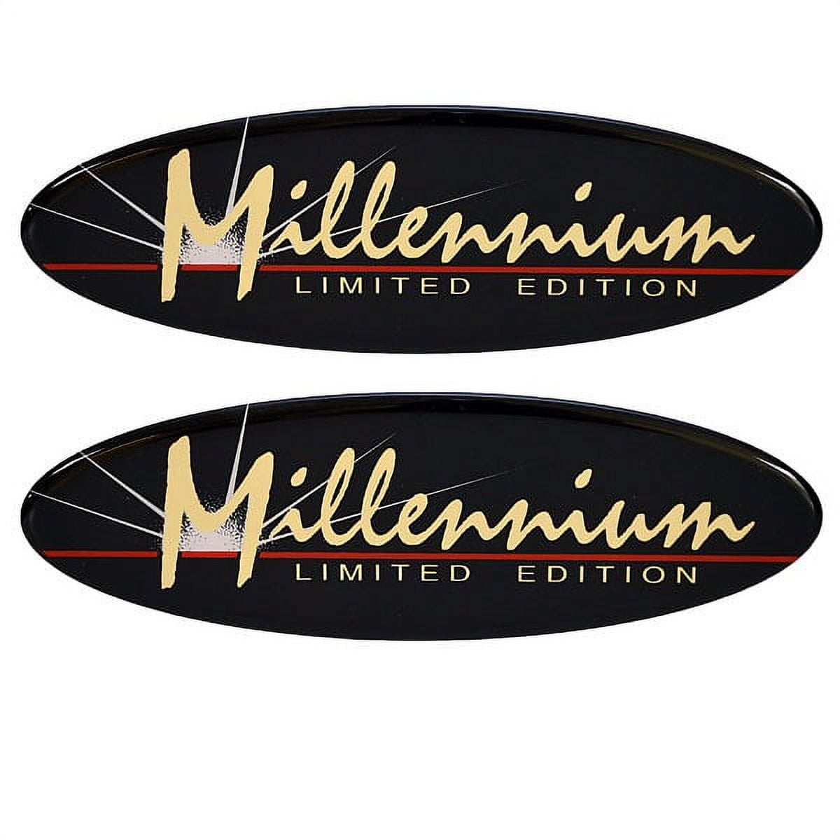 Rinker Boat Raised Decal Stickers | Millennium Edition Emblem Black ...