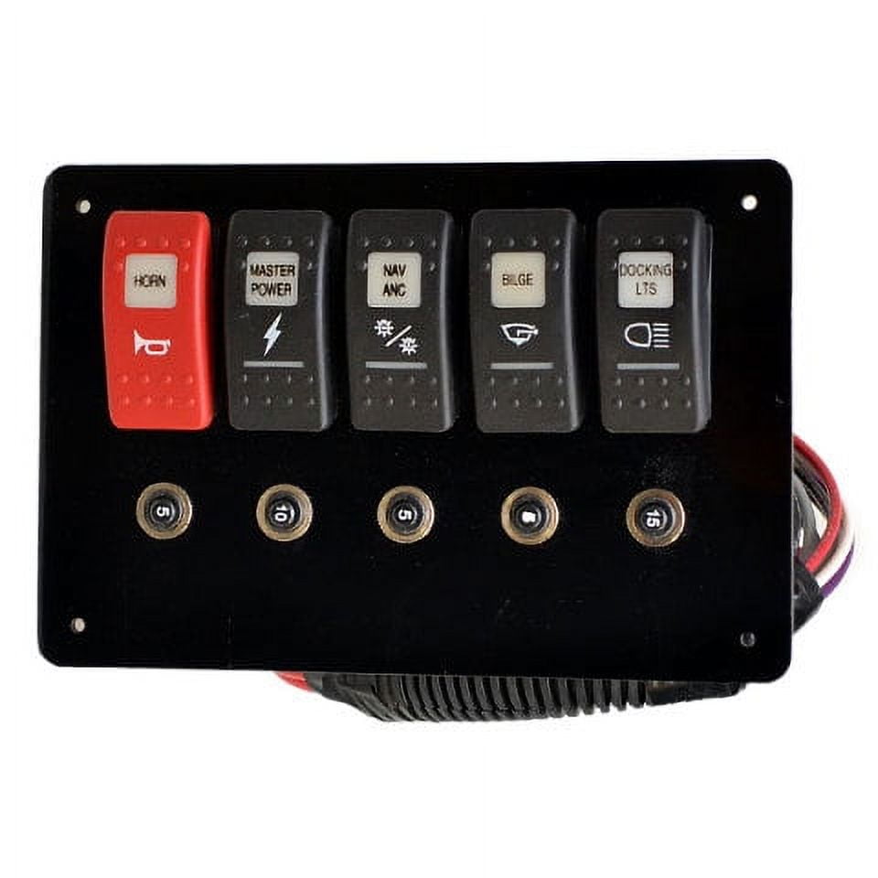 Rinker Boat Switch Breaker Panel 238798 | Captiva Black Plastic ...