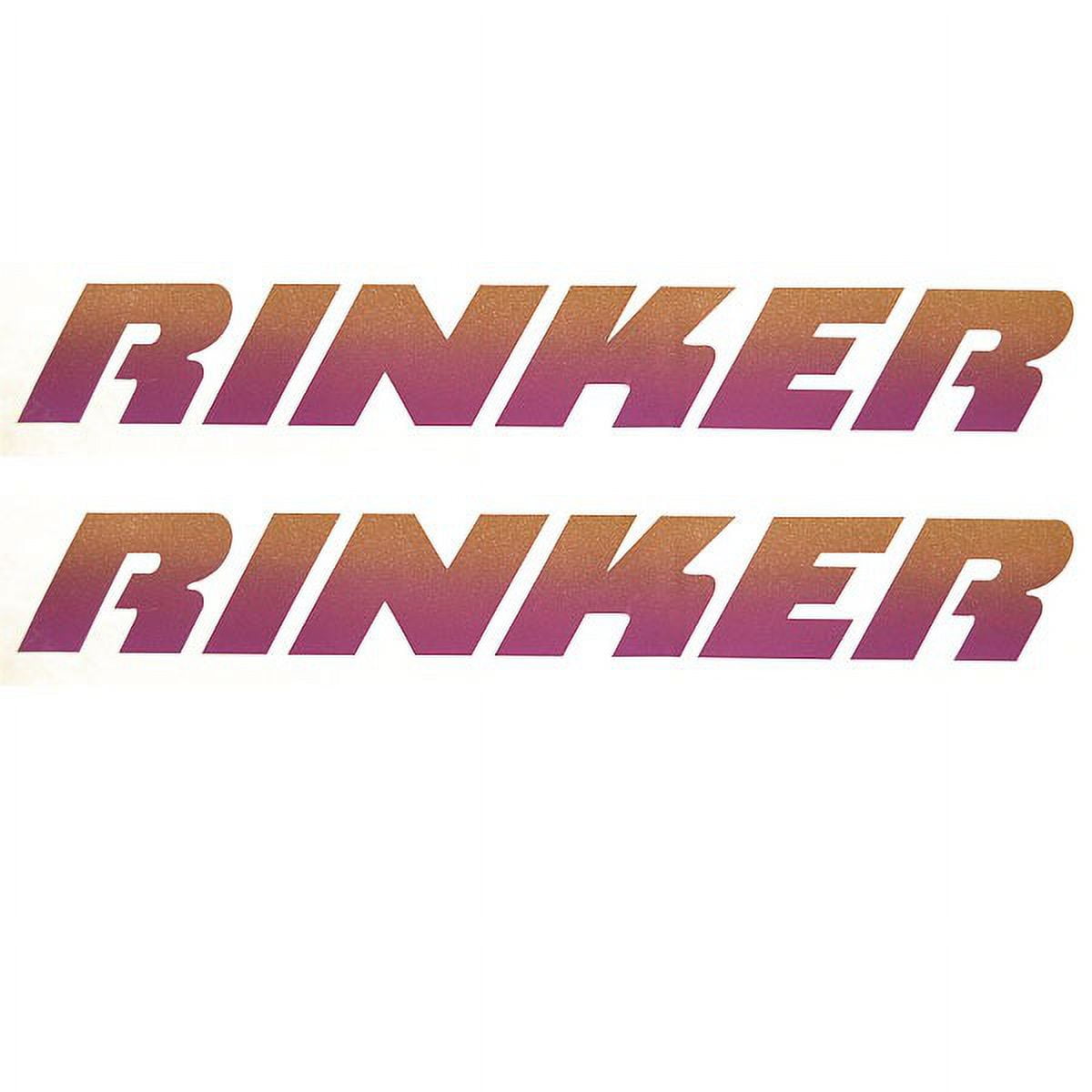 Rinker Boat Vinyl Decal | 14 1/2 x 2 Inch (Pair) - Walmart.com