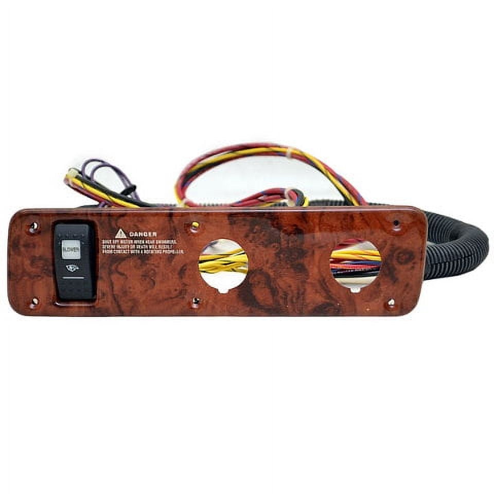 Rinker OEM Faux Woodgrain Plastic Boat Blower Switch Dash Panel ...