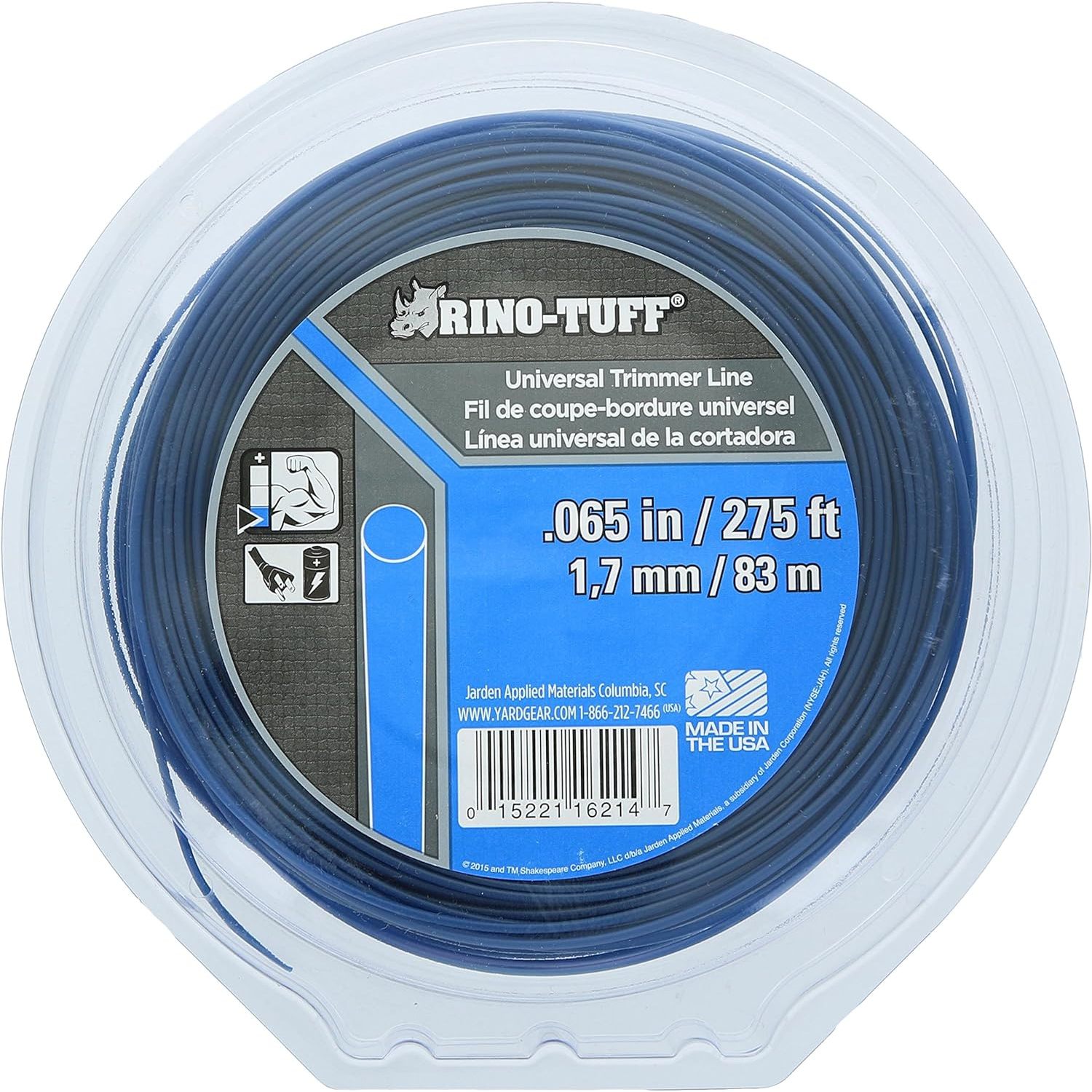 Rino-Tuff .065 Inch / 275 Foot Universal Trimmer Line for Electric ...