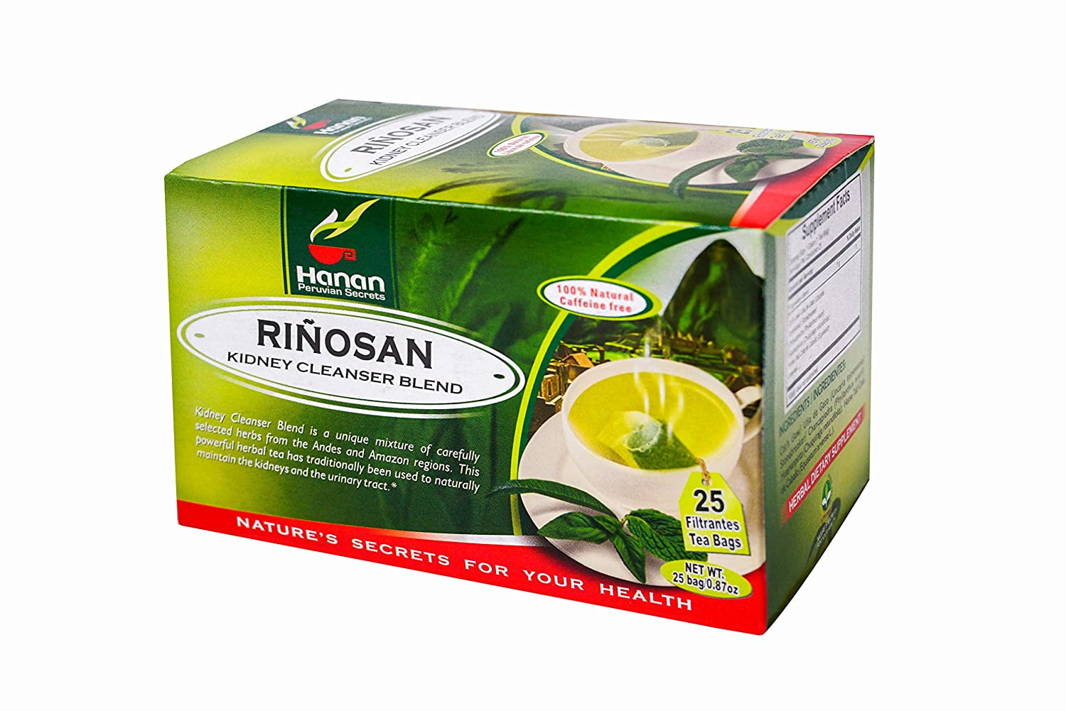 Rinosan Organic Kidney Detox Herbal Tea Blend (25 Bags) - Cat's Claw ...