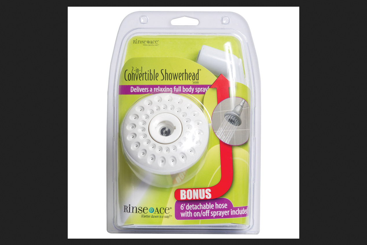 Rinse Ace 4080 2-in-1 Showerhead White - Walmart.com