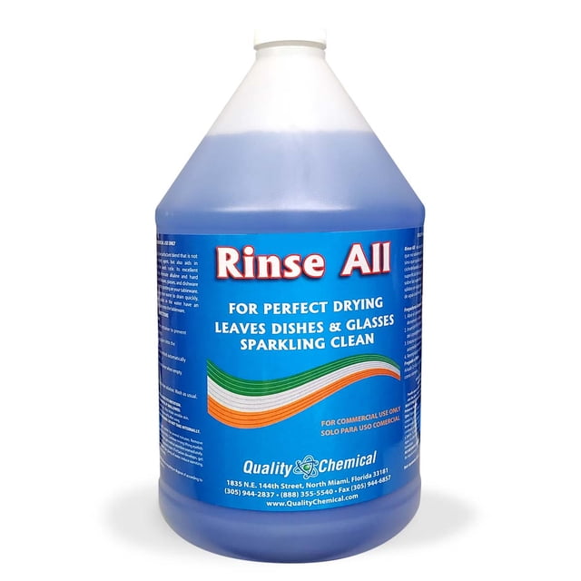 Rinse All - Commercial Dishwasher Rinse Aid for Hard Water, Dishwashing ...