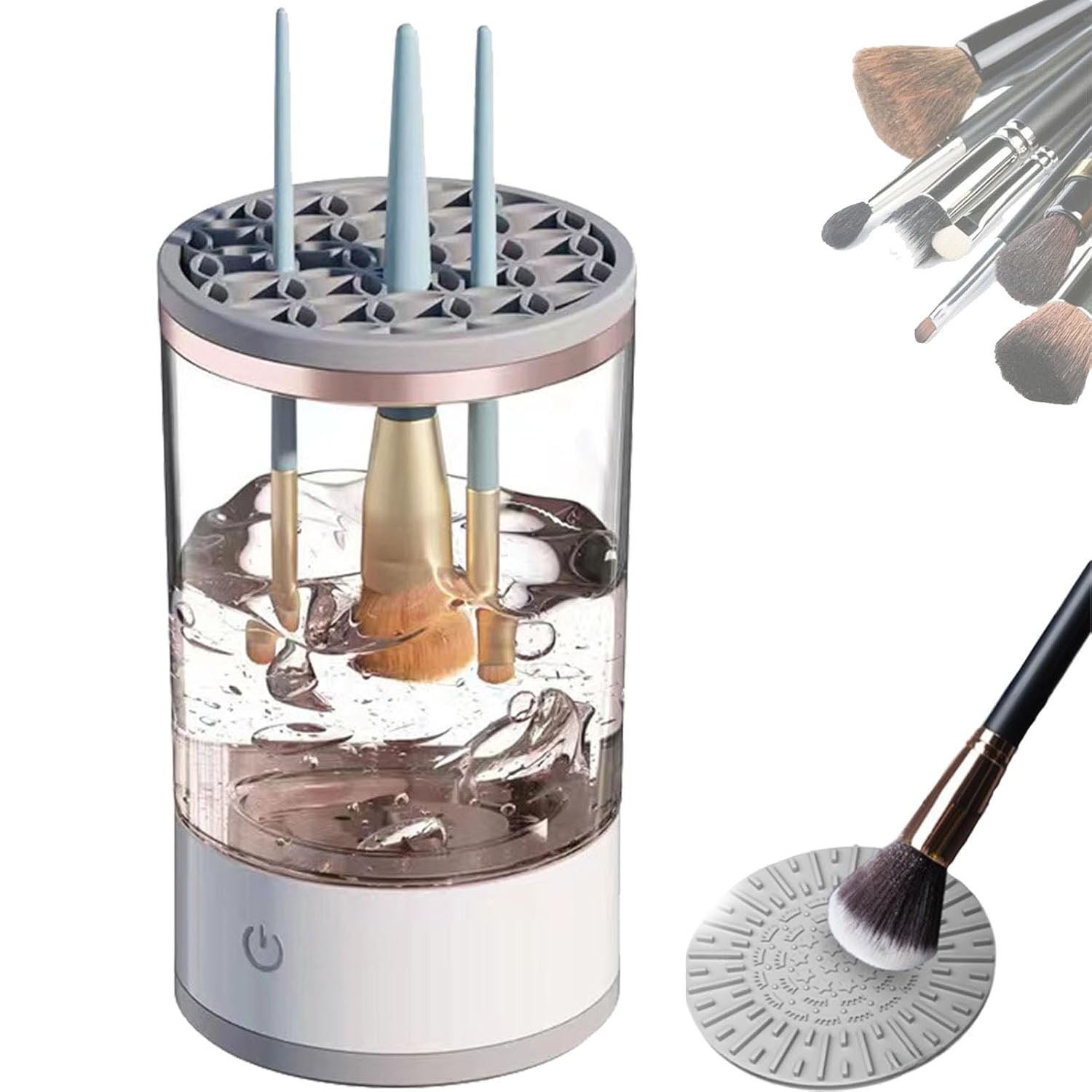 Rinse Hero Brush Cleaner, 2025 New Rechargeable Electric Makeup Brush ...