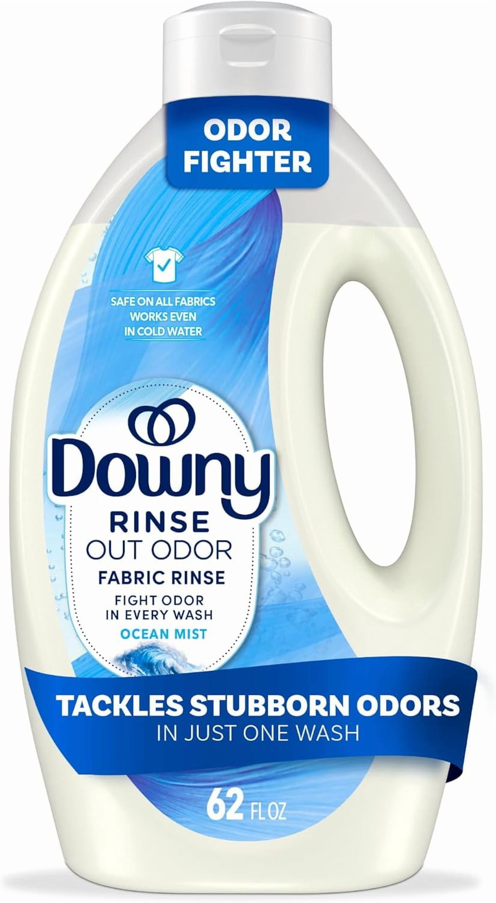 Rinse Laundry Odor Remover, Ocean Mist Scent, 62 FL OZ, Fabric Softener ...