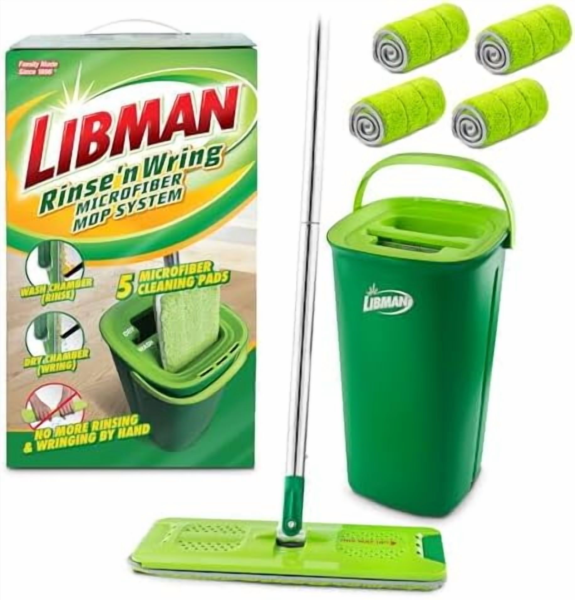 Rinse 'n Wring Mop and Bucket System | Microfiber Floor Mop | Hardwood ...