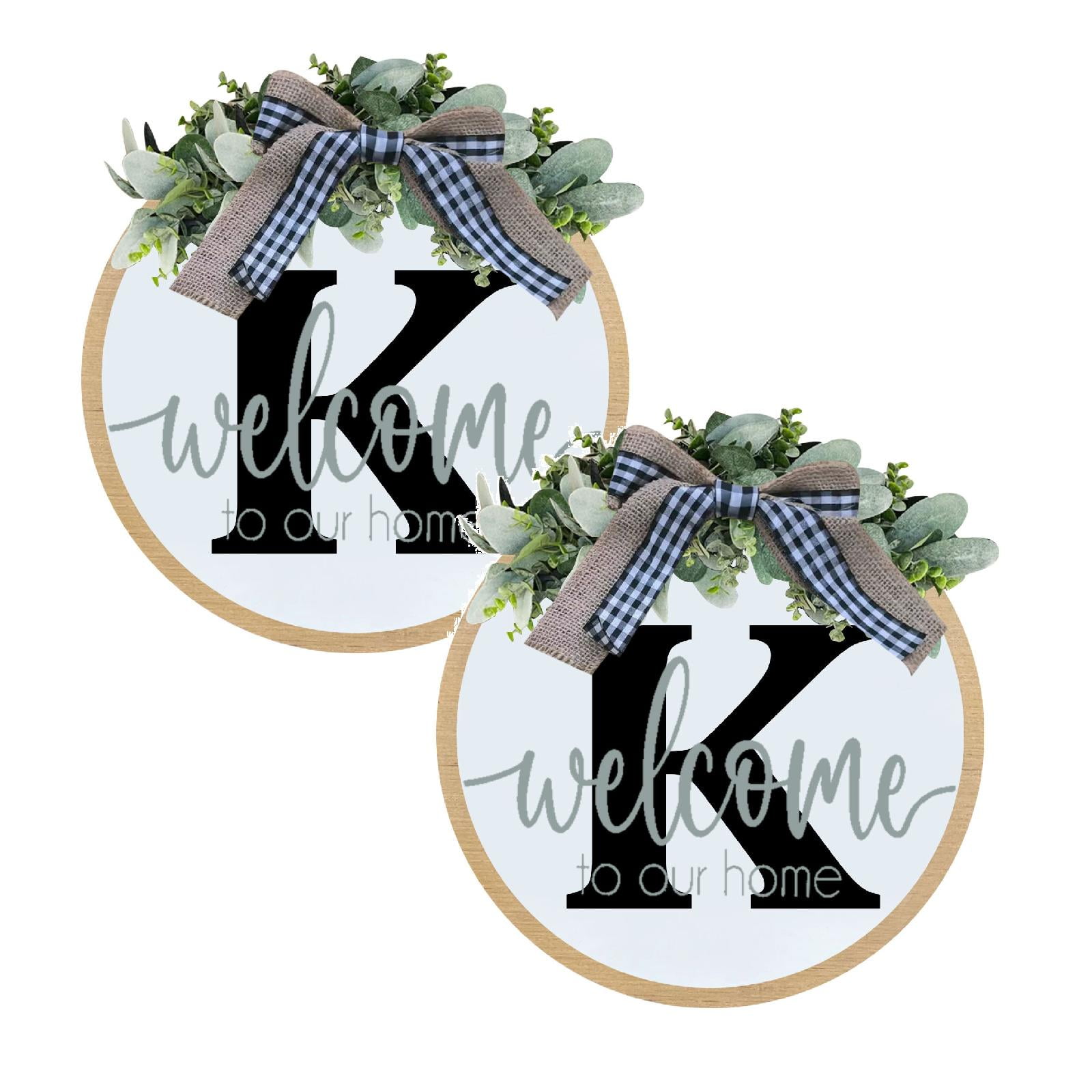 Rinsvye 2 Pack 2024 New Last Name Walk This Way Sign Year Round Front ...