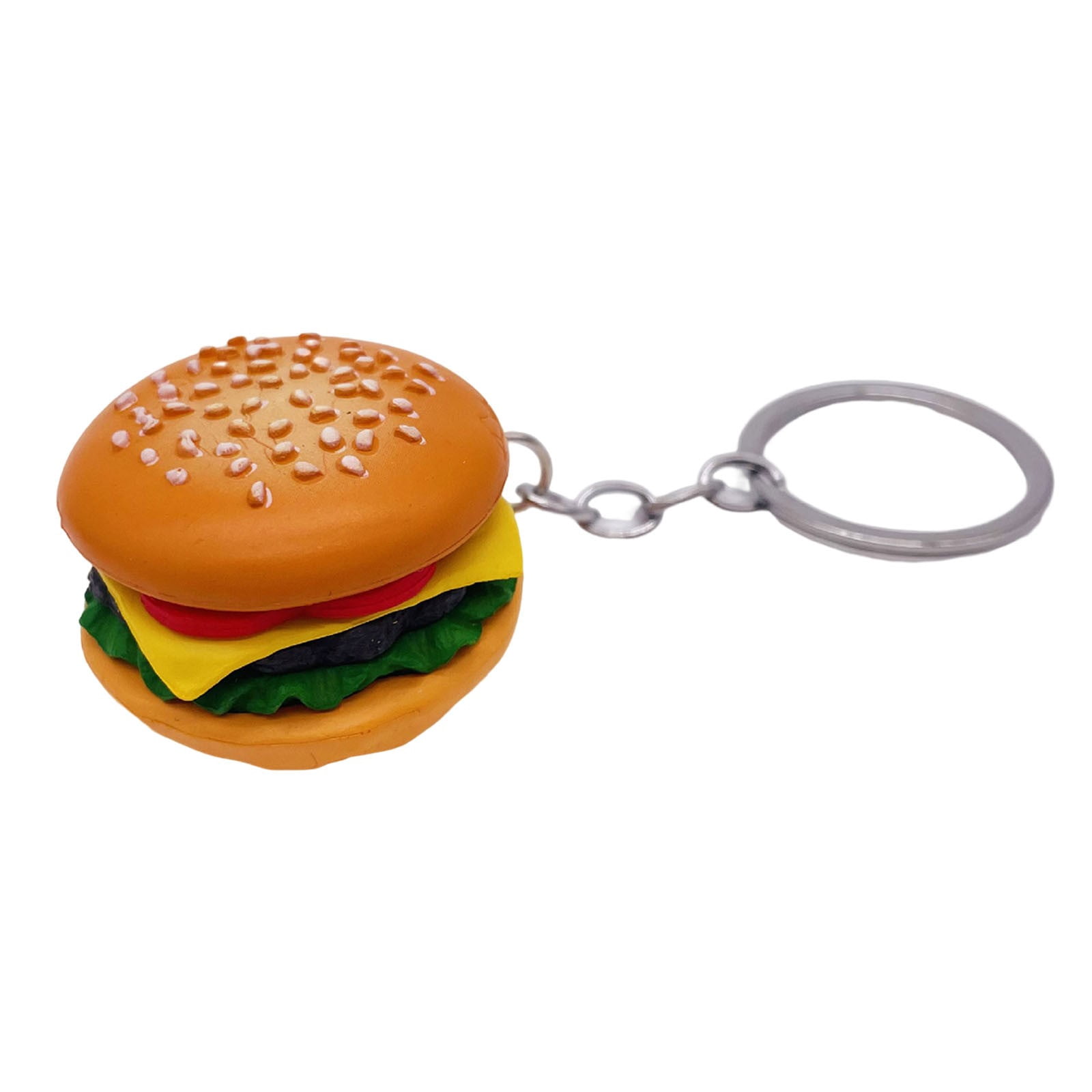 Rinsvye Creative Realistic Hamburger Ice Wrist Key Holder For Women ...