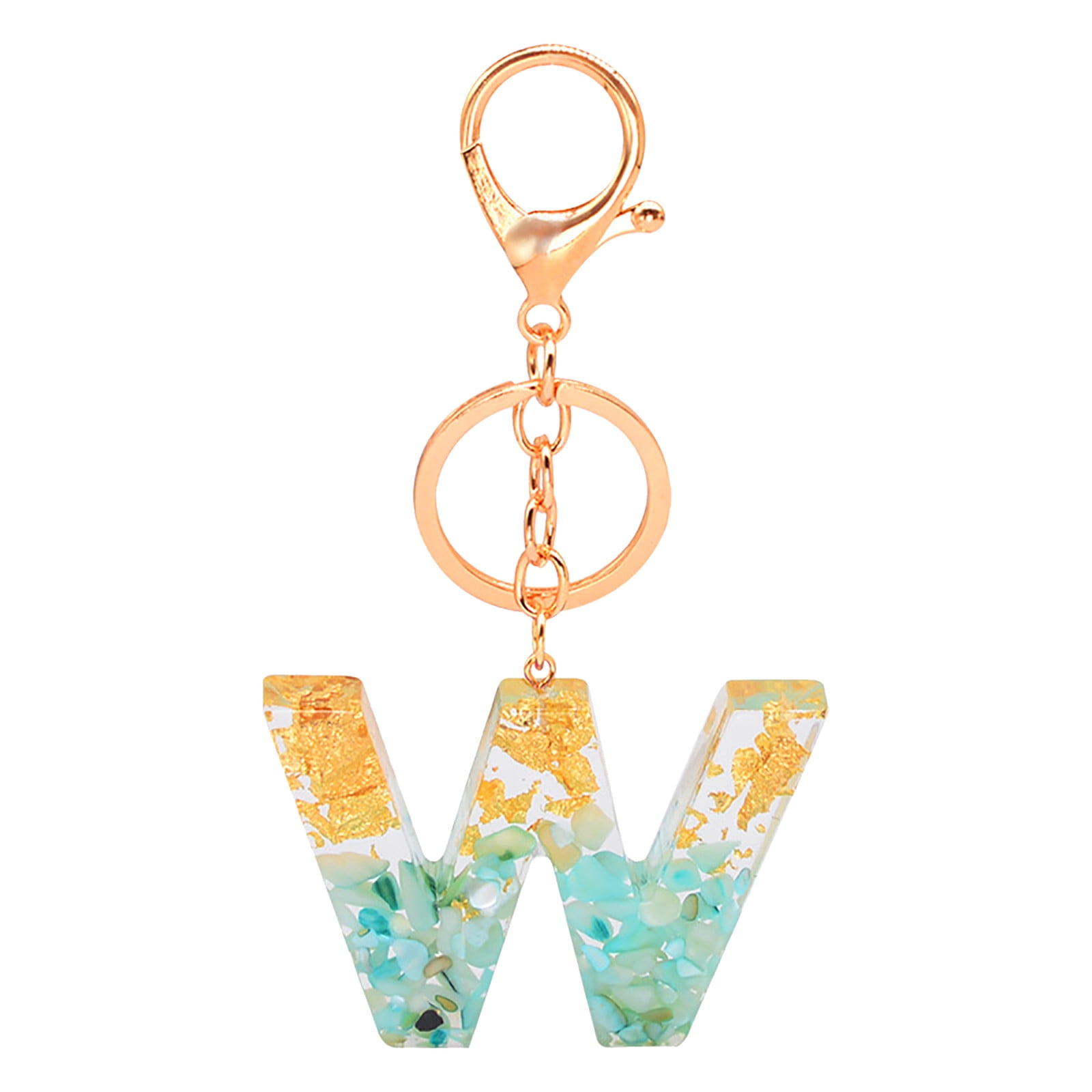 Rinsvye Keychain Color Letter Keychain Wrist Lanyard for Women ...