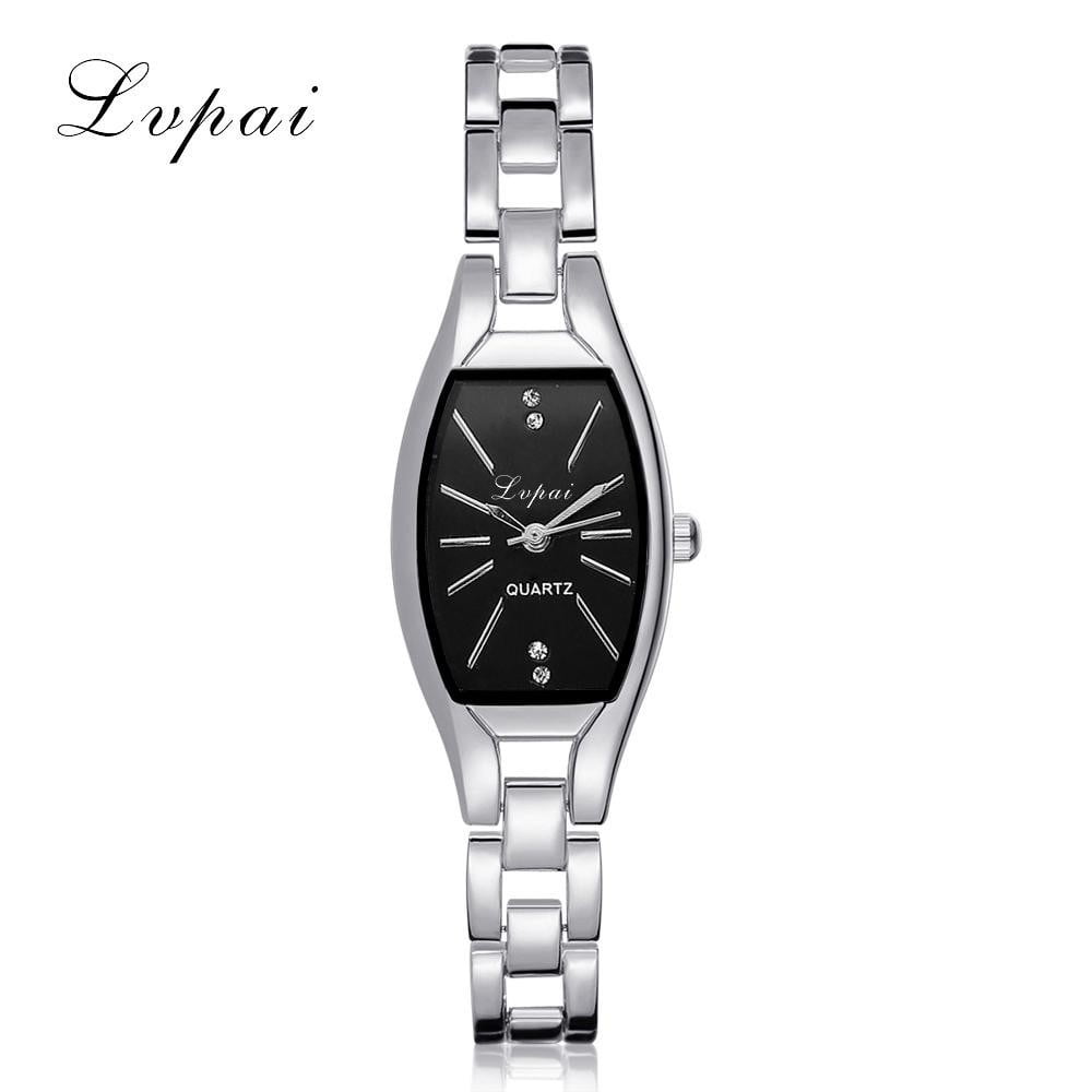 Rinsvye Ladies Women Unisex Womens Watch Analog Stainless Steel ...
