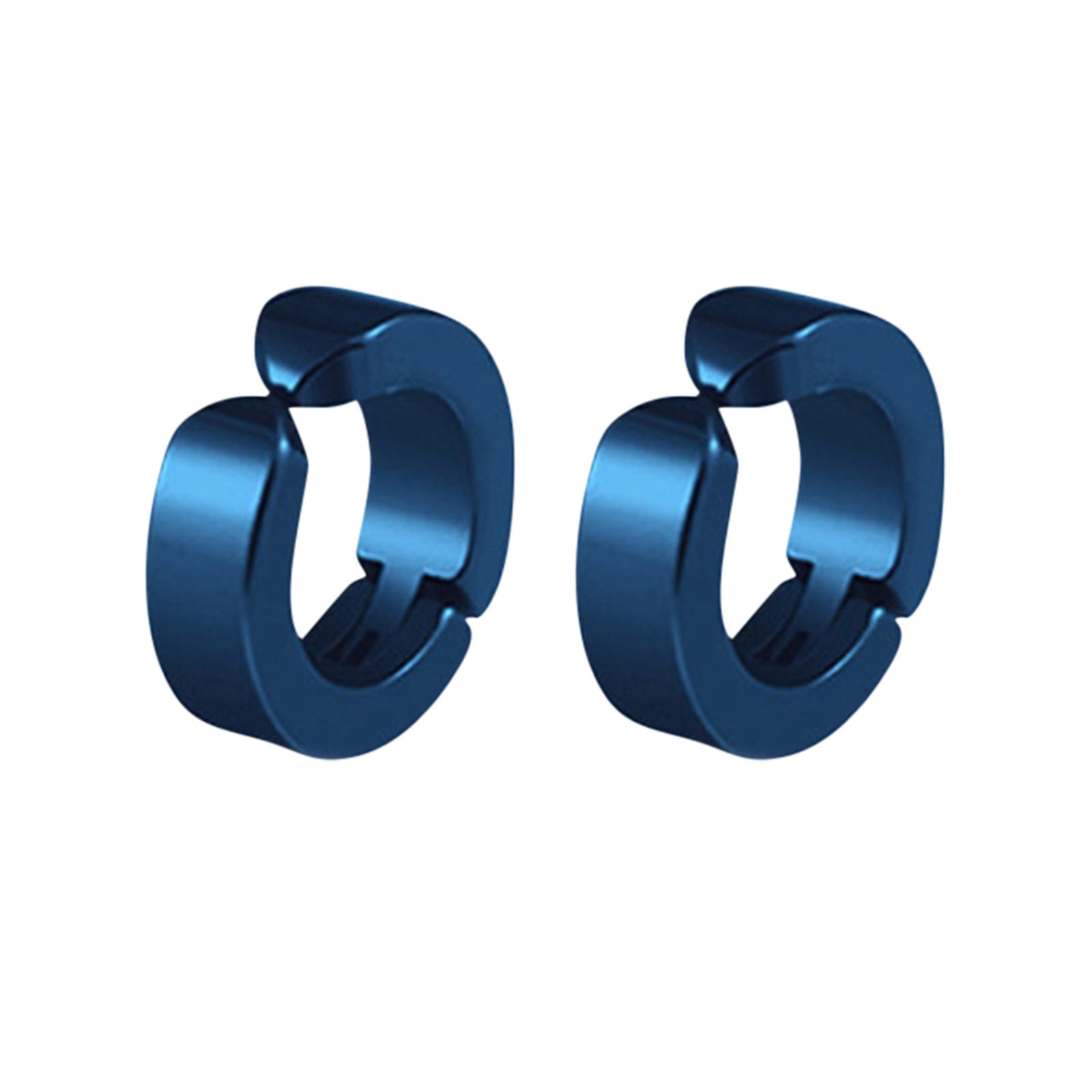 Rinsvye Men Women Titanium Steel 80S Earrings For Women Round Small Non ...