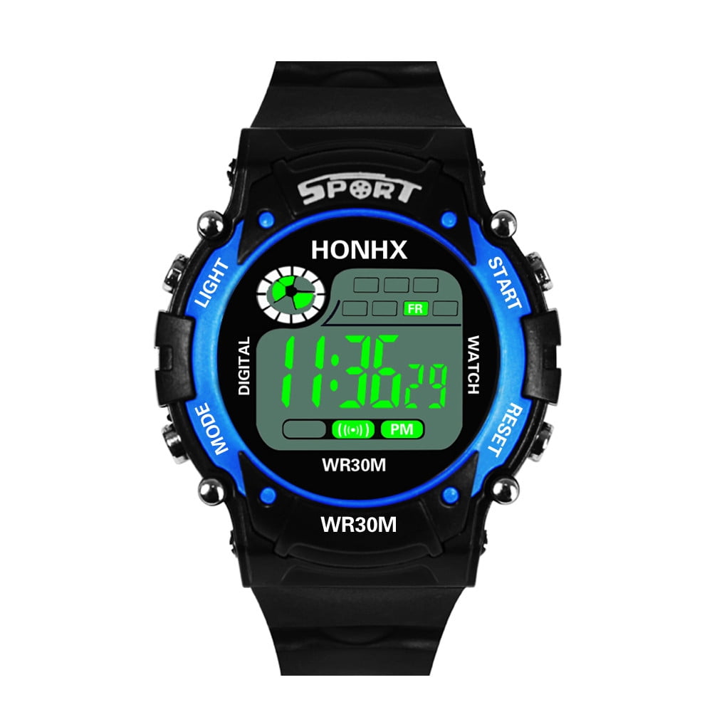 Rinsvye Mens Digital Led Atomic Watches For Men Self Setting Analog ...