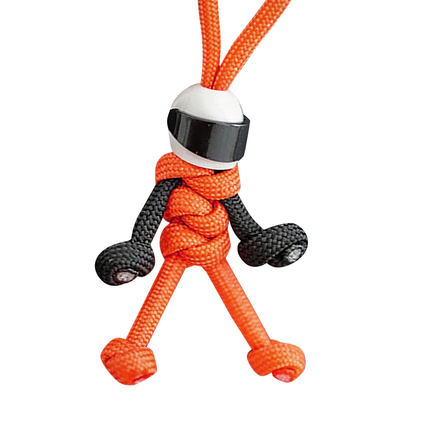 Rinsvye Motorcyclist Minifigure Hanging Chain Ring Key Umbrella Rope ...