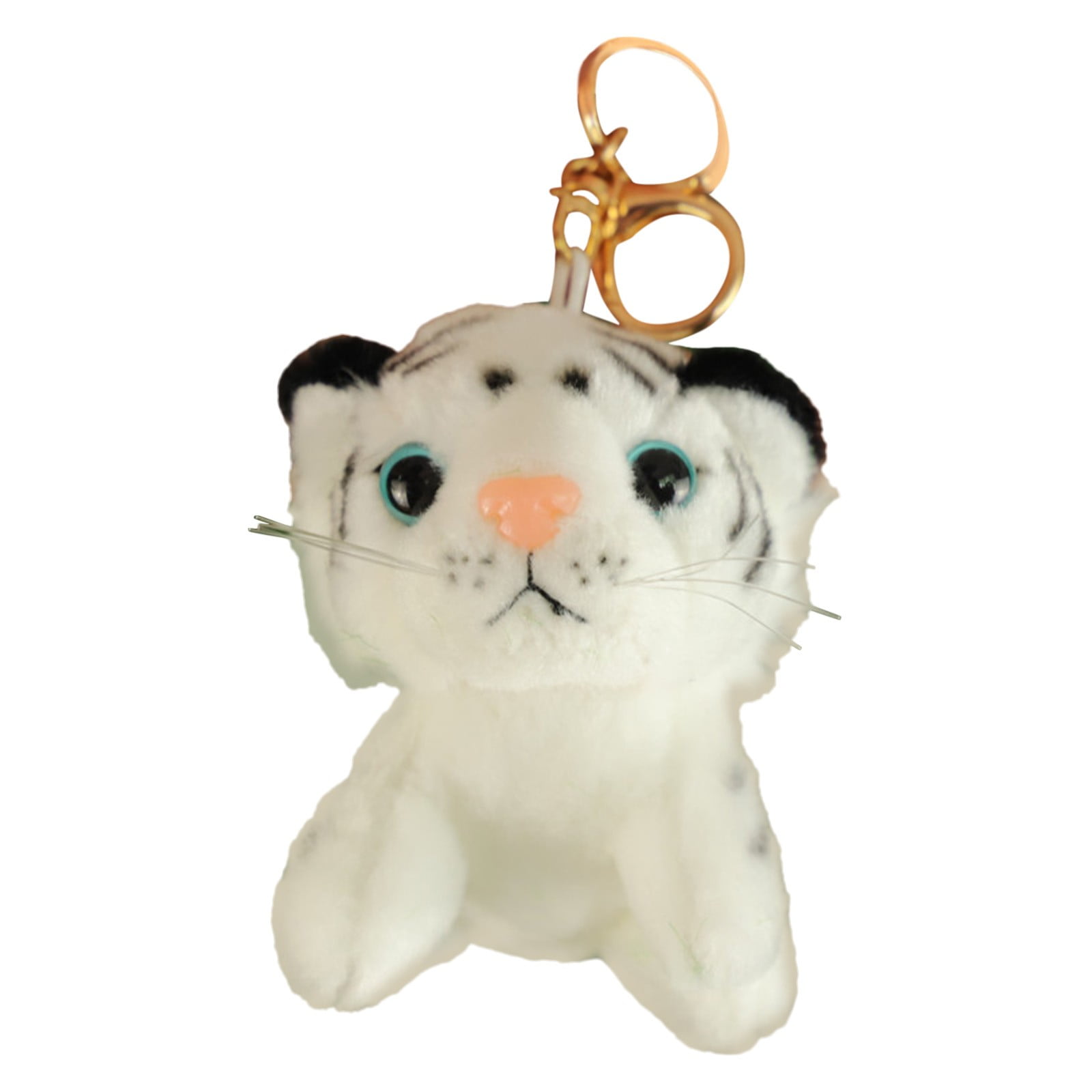 Rinsvye Plush Keyring Stuffed Animal Small Key Clip Tiger Toy Soft ...