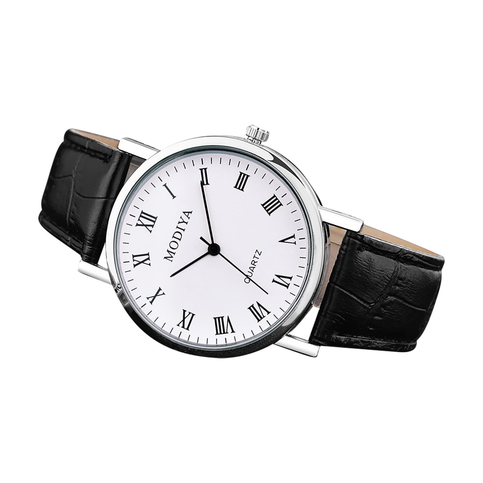 Rinsvye Trend Creative Dial Roman Digital Men Watch Scale Belt Classic ...