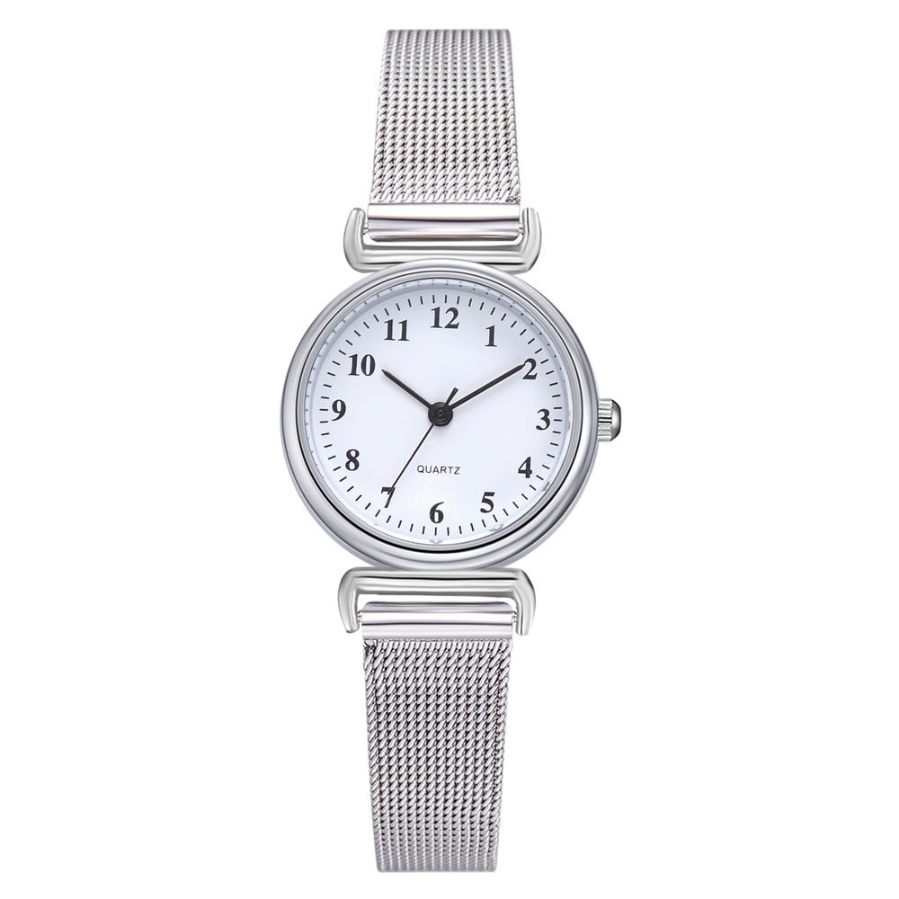 Rinsvye Watch Belt Wrist Quartz Women'S Casual Mesh Watch Analog Women ...