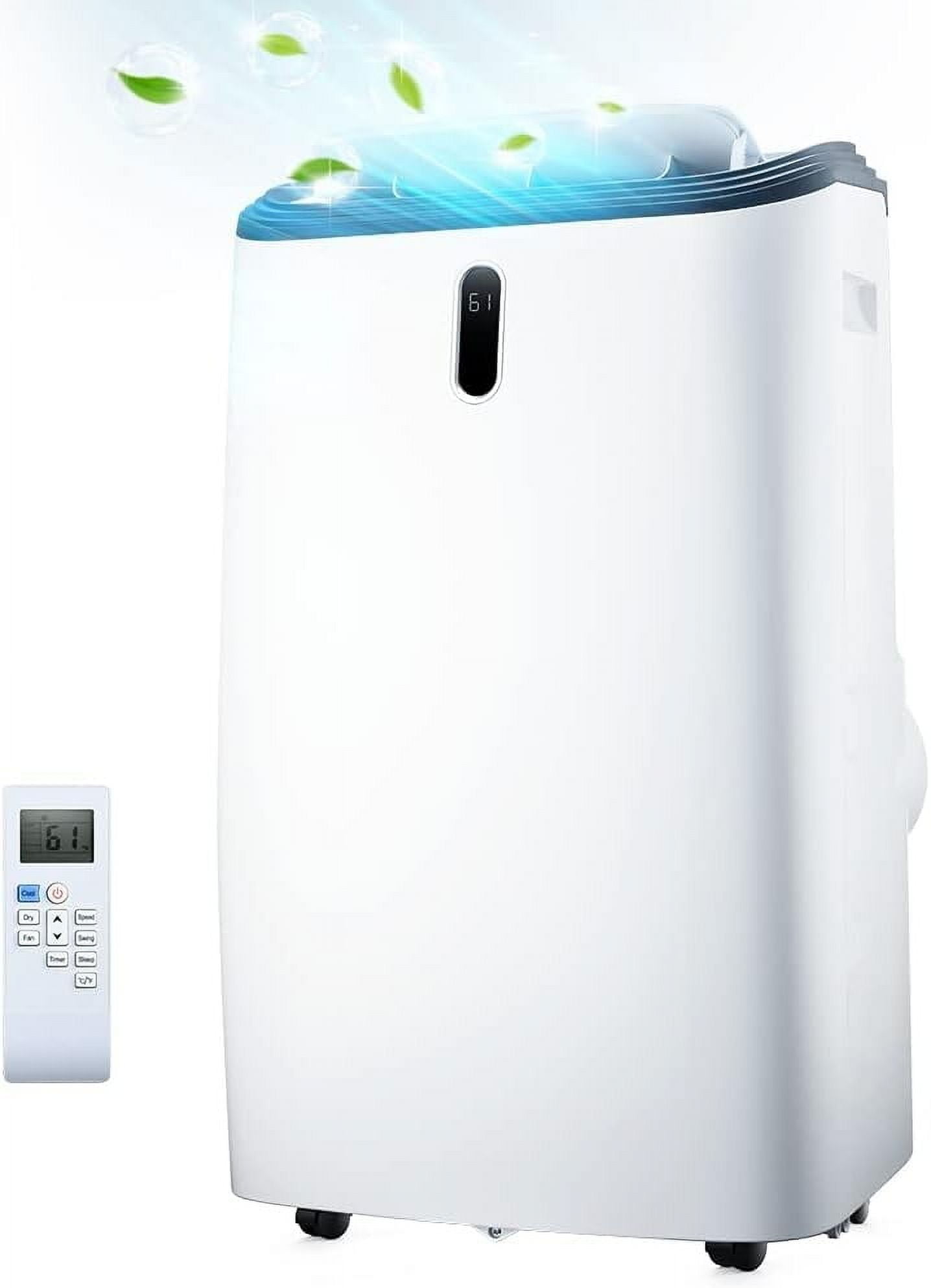 Rintuf 14000 BTU ASHRAE Portable Air Conditioner, Portable AC Cools to ...