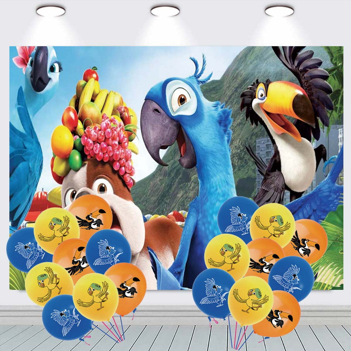Rio Backdrop Balloons Banner Party Decorations Taspestry Wall Decor ...