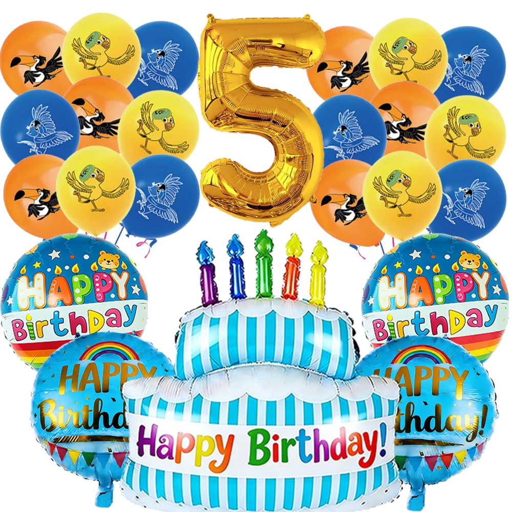 Rio Balloons Party Supplies 5th Big Number Decorations Decor Kit ...