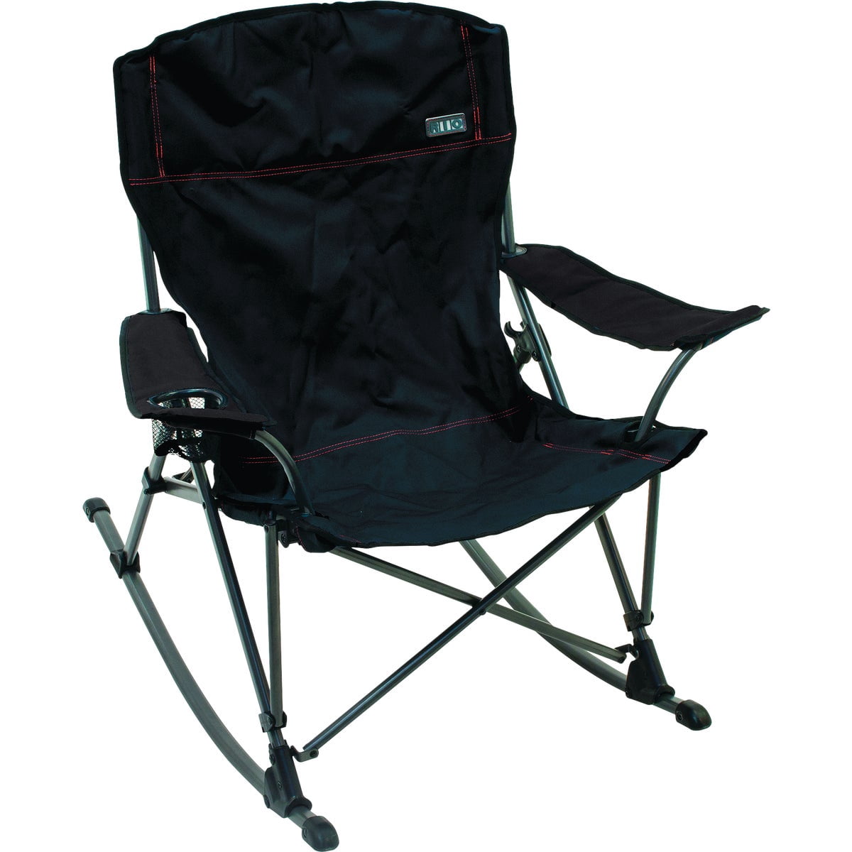 Rio Brands Black Polyester Powder Coated Steel Soft Arm Quad Rocker ...