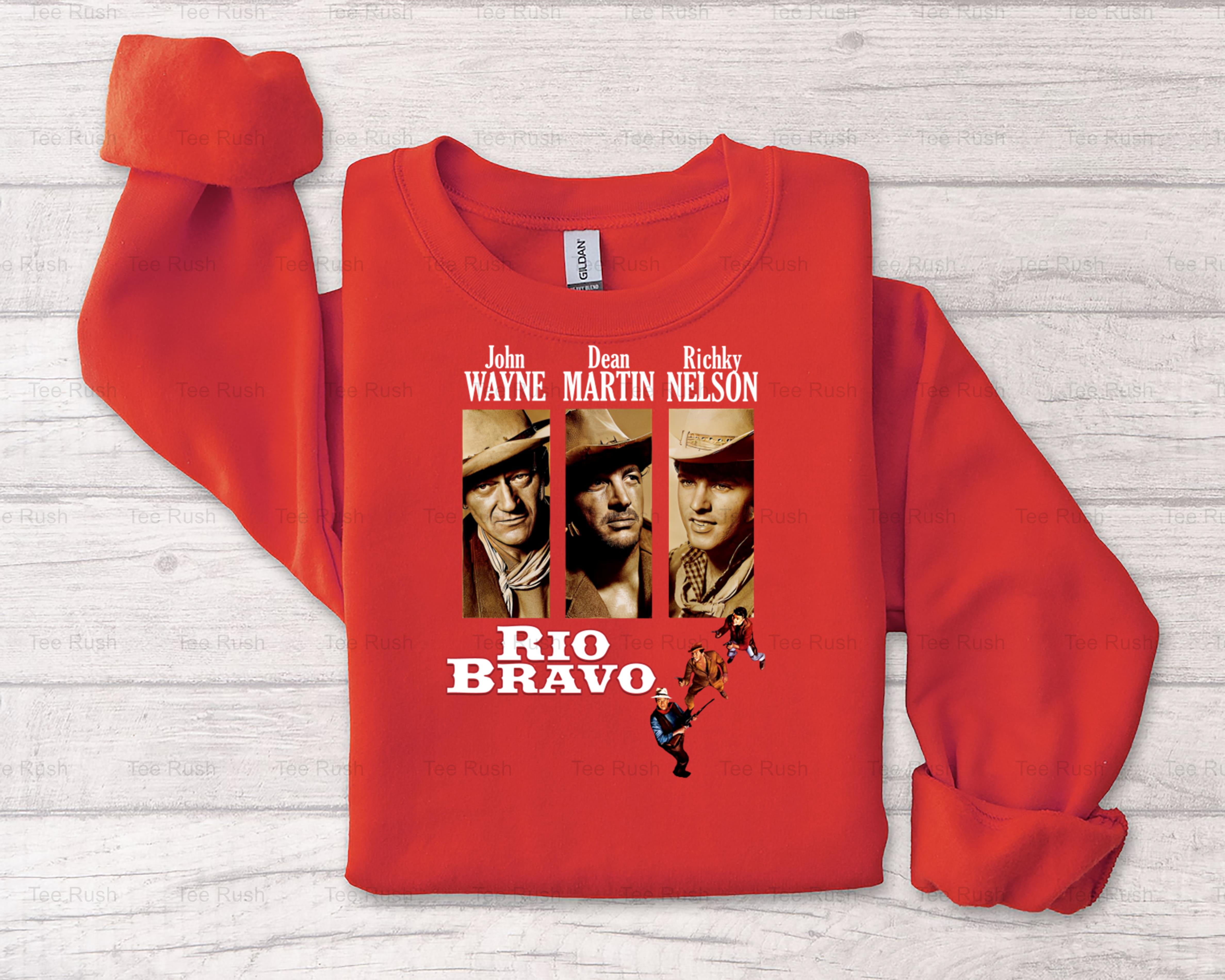 Rio Bravo John Wayne Western Movie Classic Dean Martin Pat Wheeler Red,T-Shirt, SW, Hoodie ...