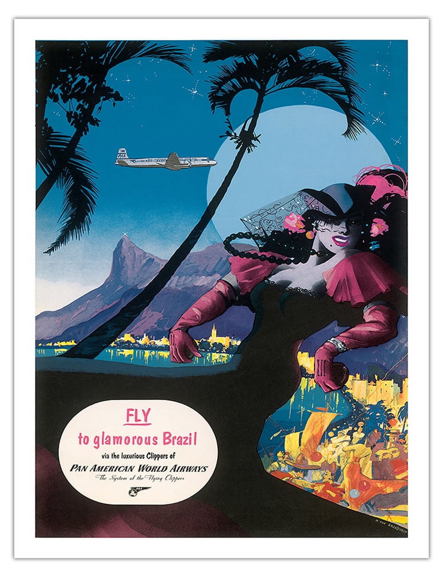Rio Brazil - Pan American World Airways (PAA) - The Carnaval (Carnival ...