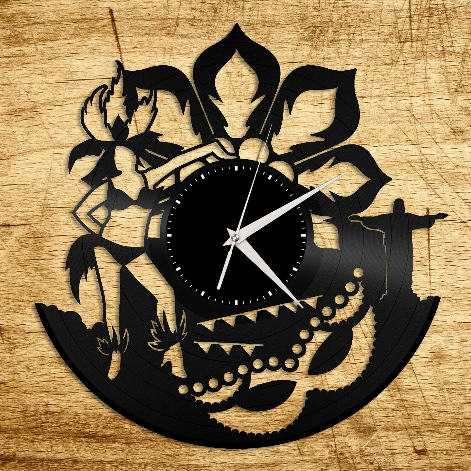 Rio Carnival Vinyl Wall Clock Unique Design Kids Room Christmas ...