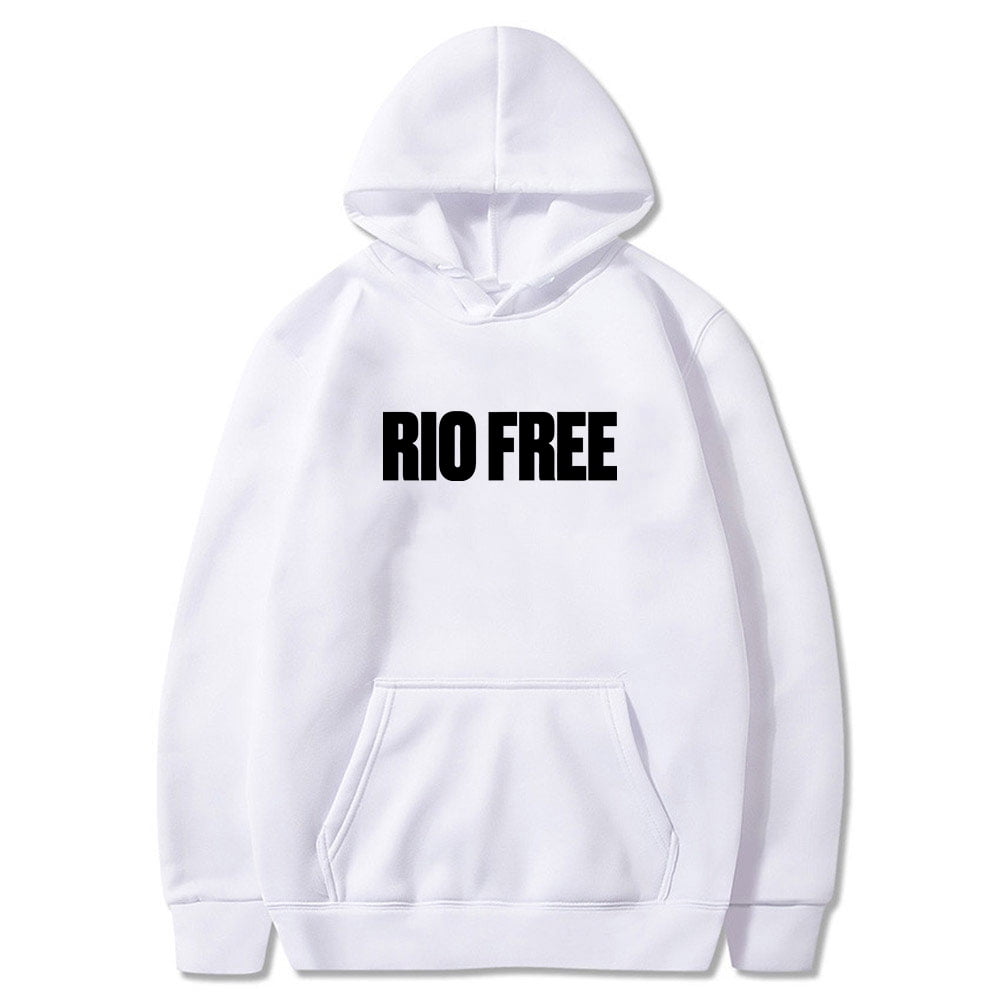 Rio Da Yung Og Merch Rio Free Logo Hoodie Long Sleeve Streetwear Women ...