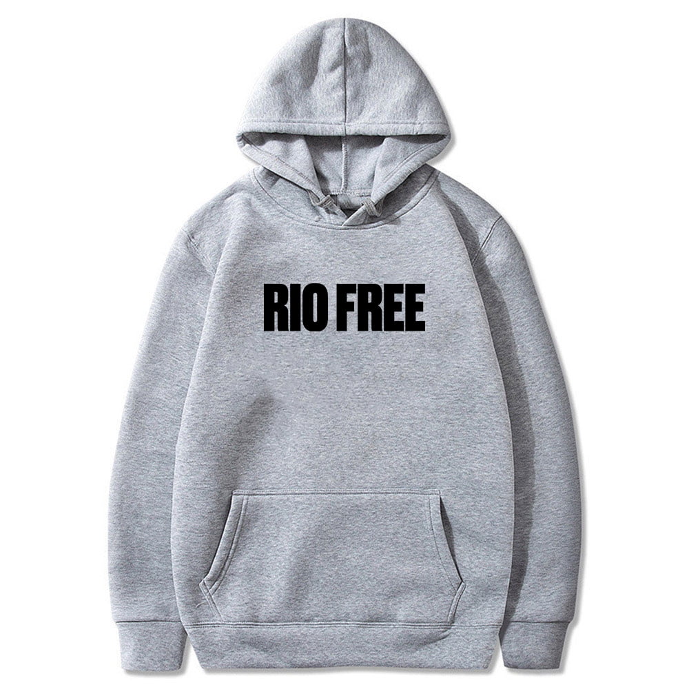 Rio Da Yung Og Merch Rio Free Logo Hoodie Long Sleeve Streetwear Women ...