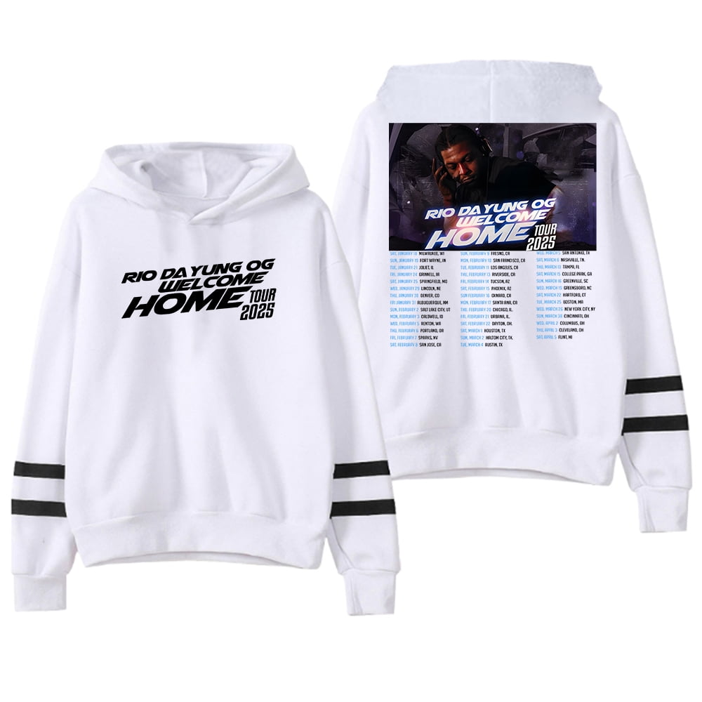 Rio Da Yung Og Welcome Home Tour Hoodie Pocketless Parallel Bars Sleeve ...