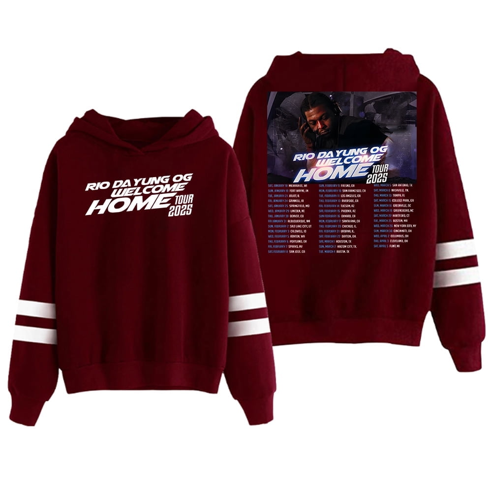 Rio Da Yung Og Welcome Home Tour Hoodie with no pockets, double bar ...