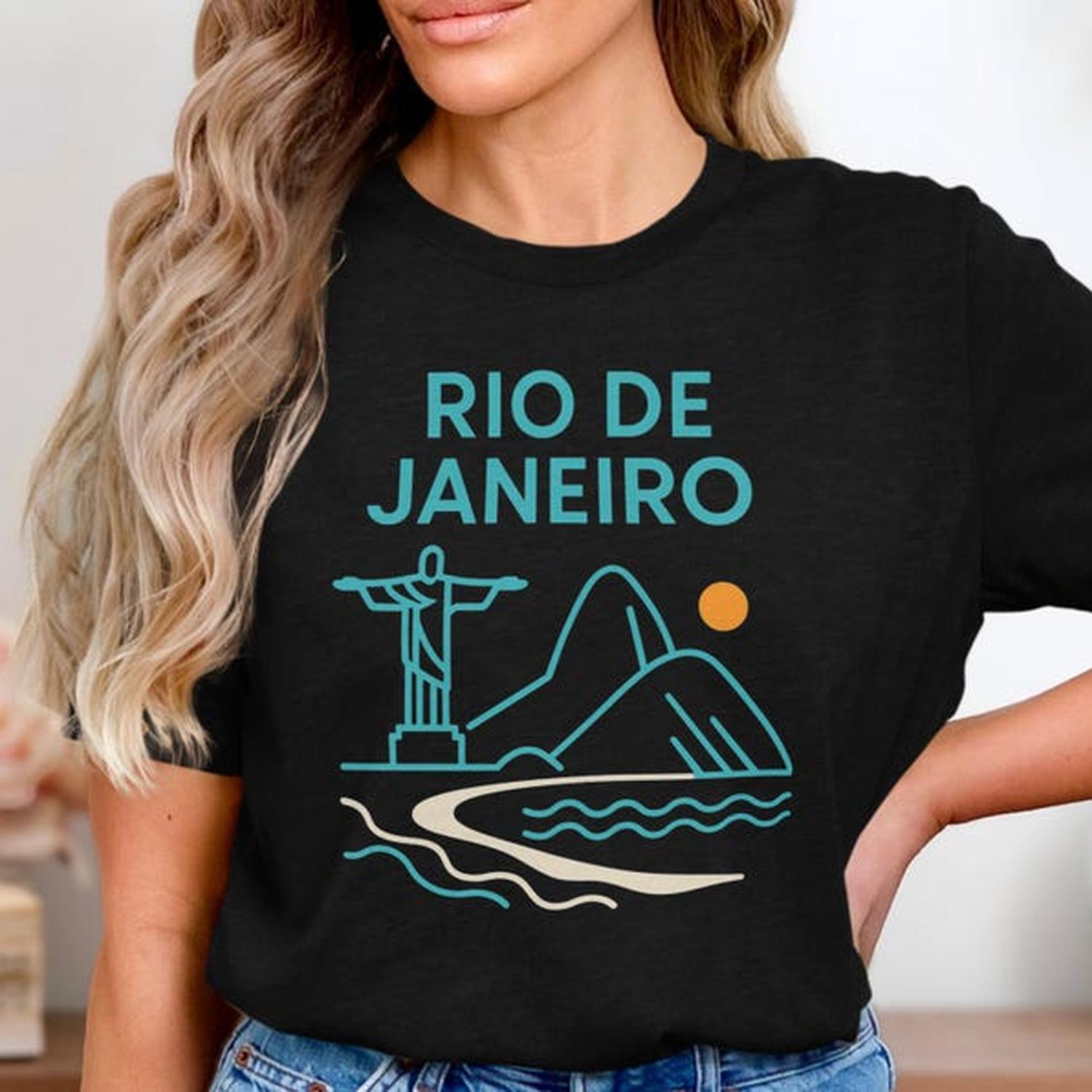 Rio De JaneI1RO T S1Hirt, CH1Rist The Redeemer Graphic T1EE, Brazil ...