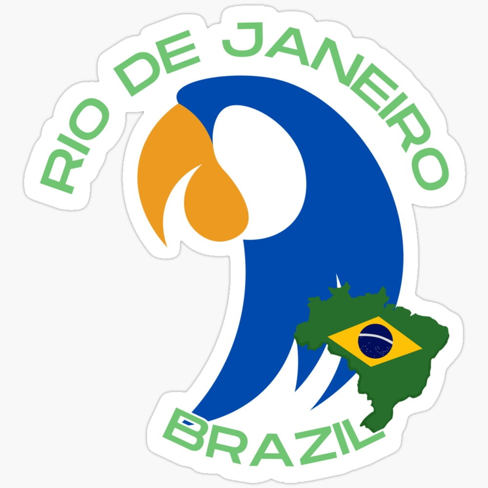 Rio De Janeiro - Brazil - Carioca Sticker Phone Decal Water Bottle ...