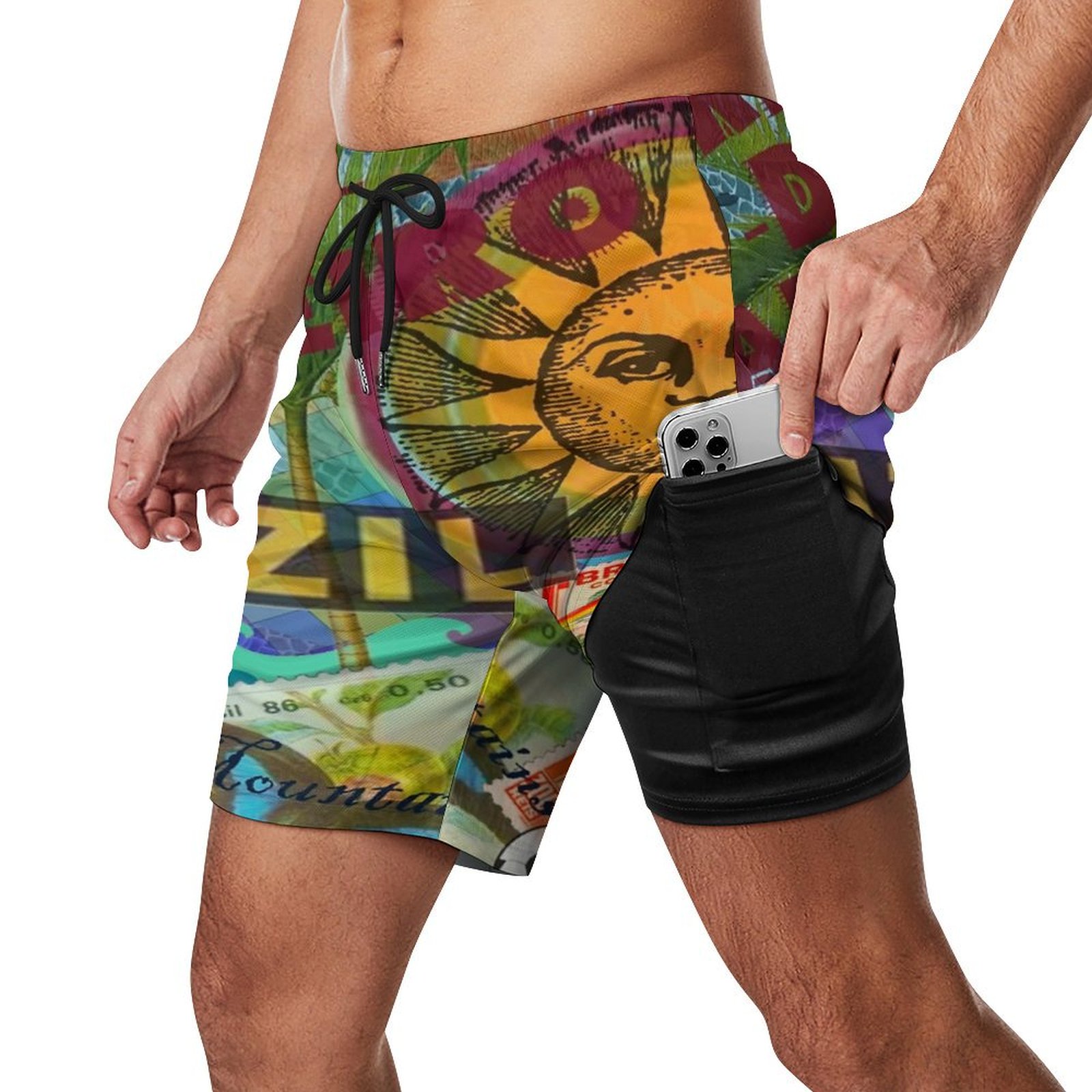 Rio De Janeiro Brazil Impanema Copacabana Quick Dry Swimming Shorts For ...