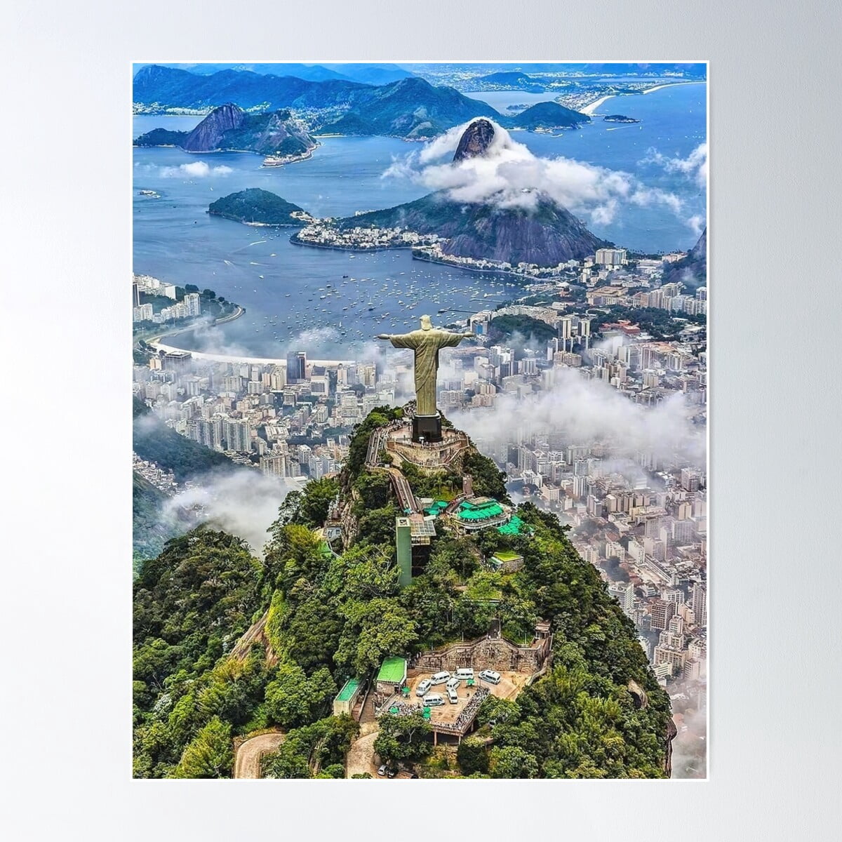 Rio De Janeiro, Brazil Poster Wall Art, Modern Wall Decor For Living ...