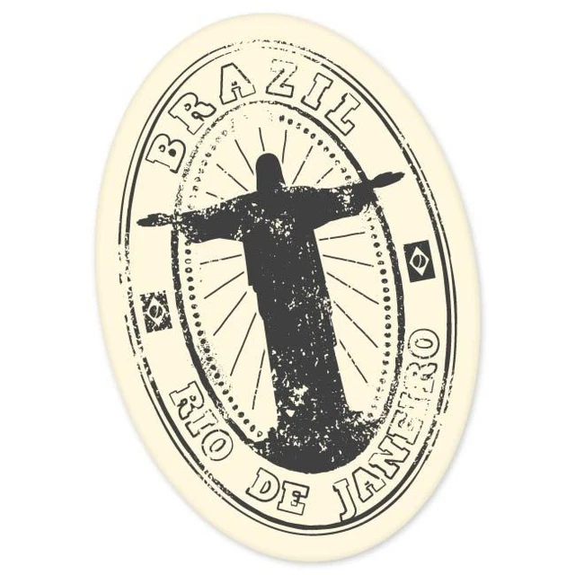 Rio De Janeiro Brazil Travel Window Suitcase Sticker Phone Decal Water ...