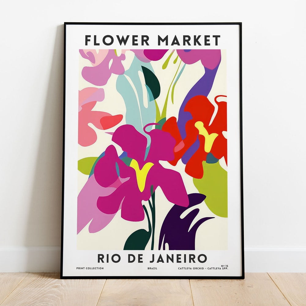Rio De Janeiro Flower Market, Gallery Wall Art, Flower Lovers Gift ...