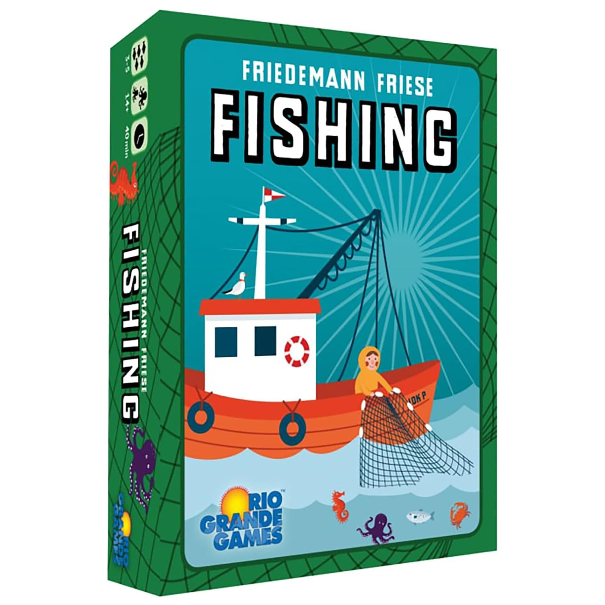 Rio Grande Games: Fishing - Trick Taking Card Game, Ocean Theme, Card ...
