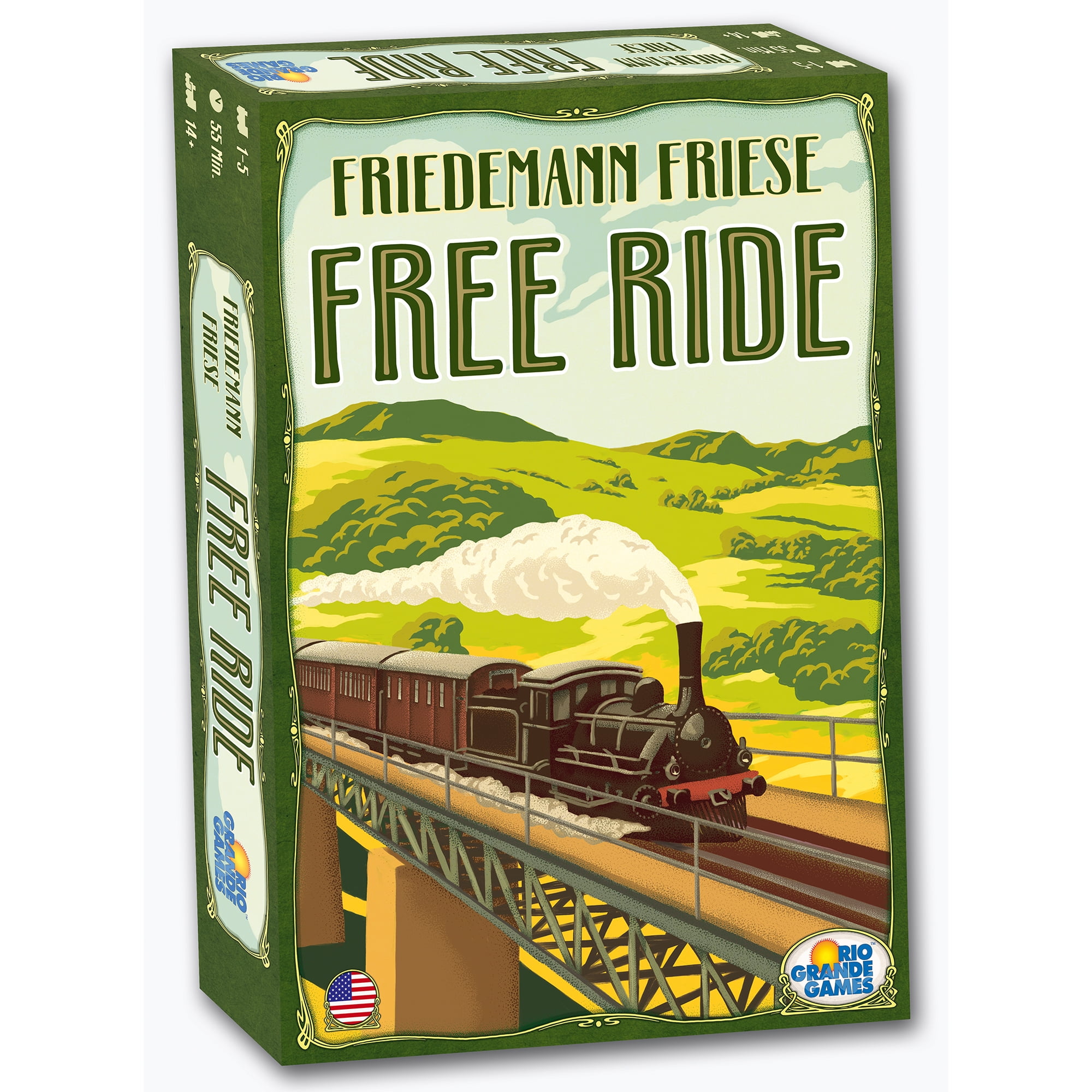 Rio Grande Games: Free Ride - Railroad Strategy Boardgame, 1-5 Players ...