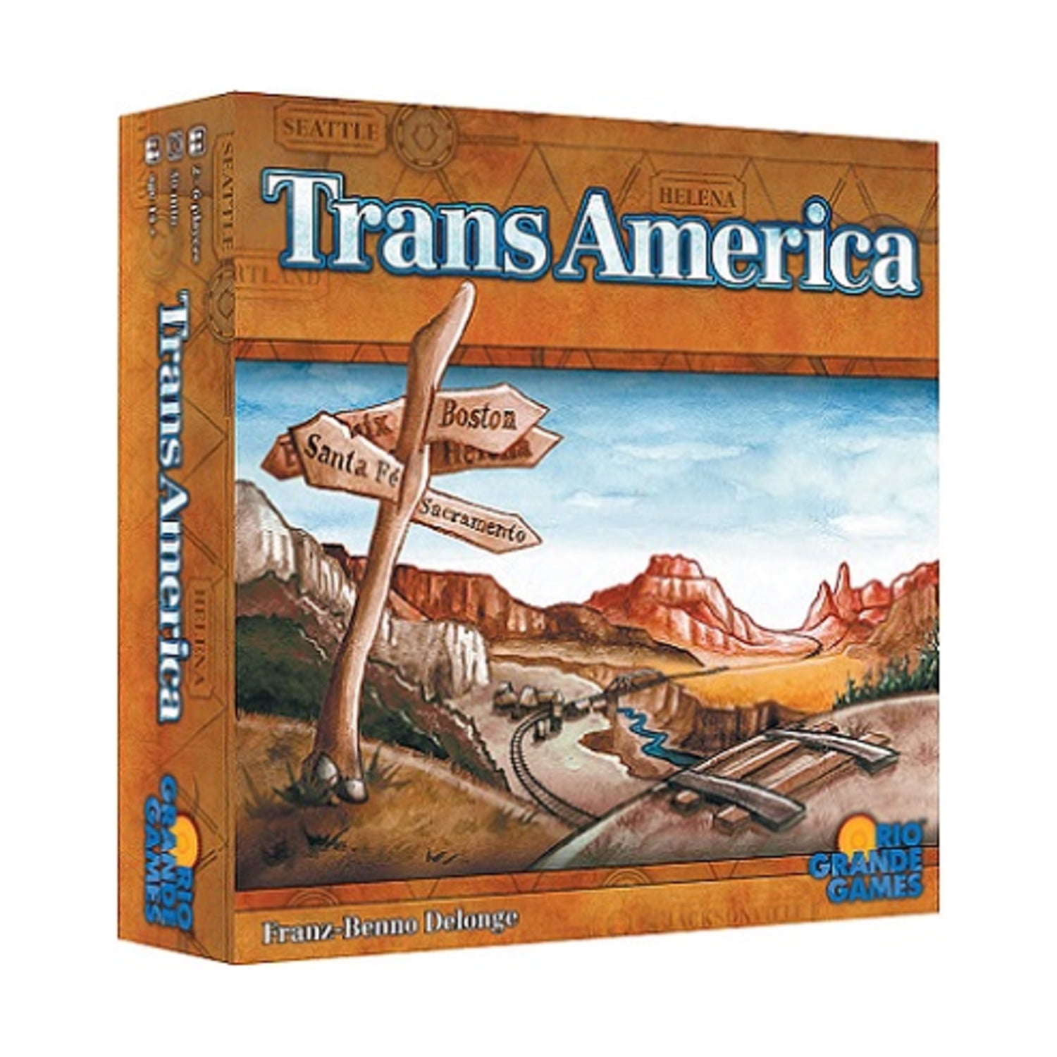 Rio Grande Games Trans America Board Game, 2015 Edition - Strategy and ...