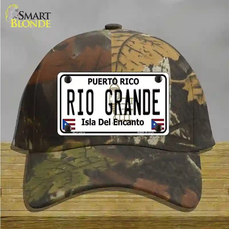 Rio Grande Puerto Rico Novelty License Plate Hat Cotton Camoflauge ...