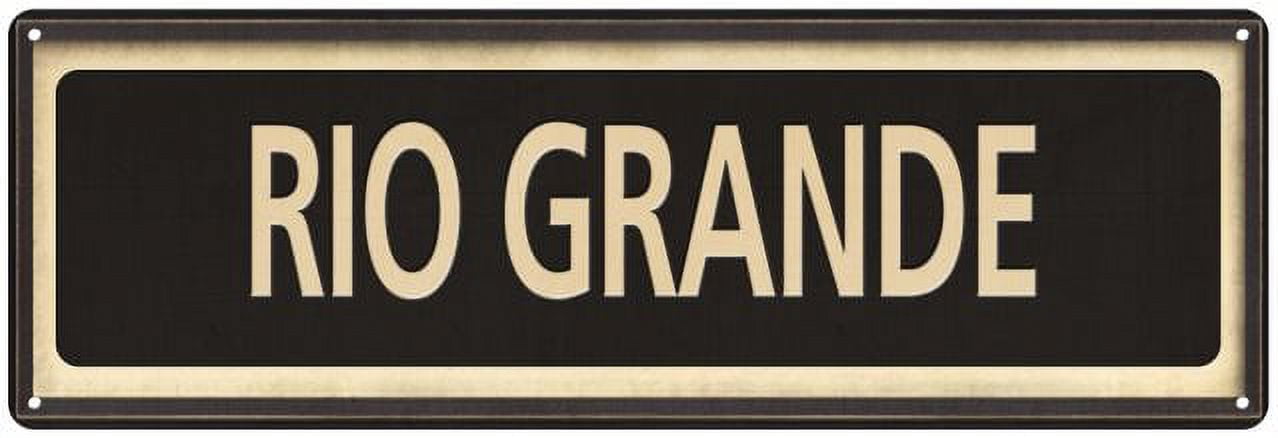 Rio Grande Vintage Looking Metal Sign Home Decor 6x18 206180066026 ...