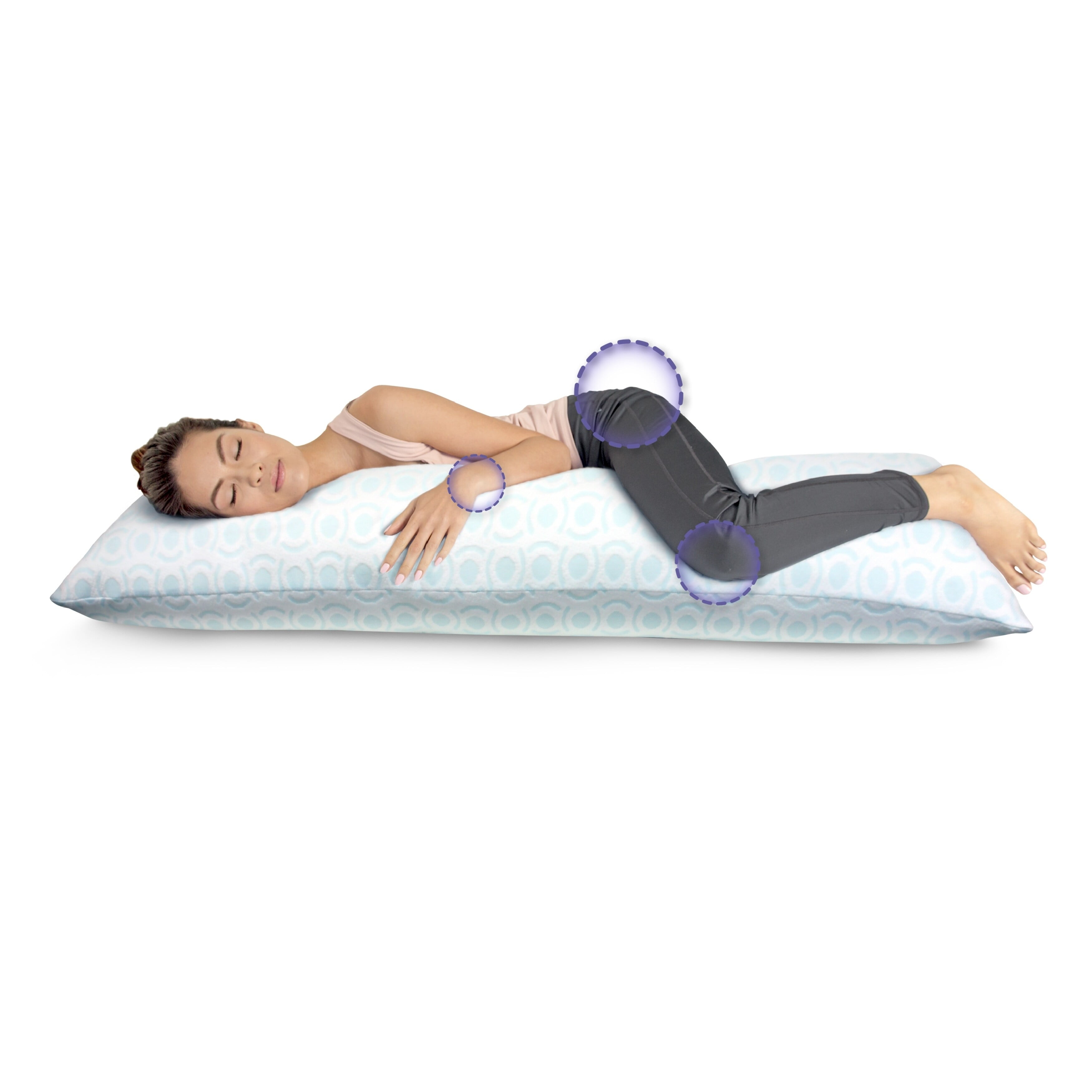 Rio Home Fashions Loftworks Big and Soft Extra Long Memory Foam Body ...