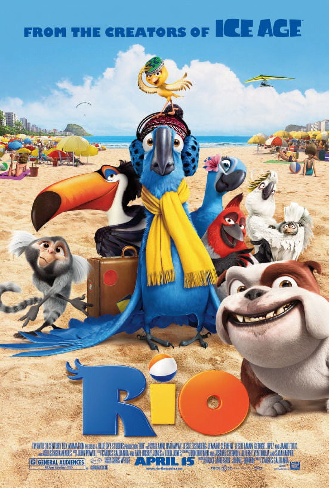 Rio Movie Poster Reprint 27Inx40In for any room 27x40 Multi-Color ...